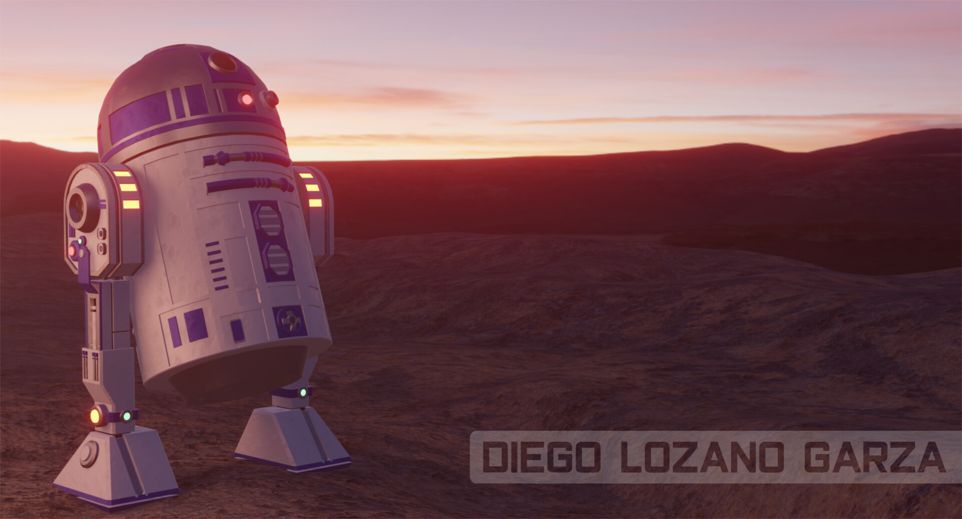 ArtStation - R2D2 scene attempt