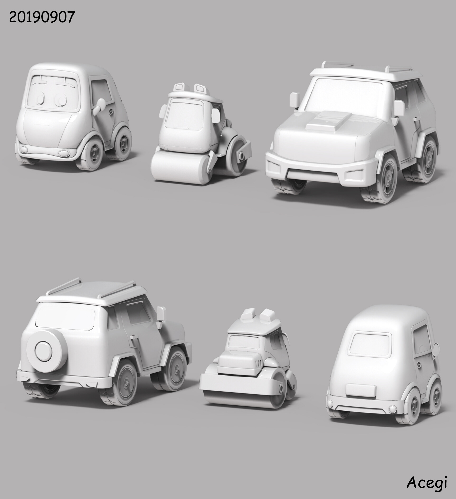 ArtStation - Cartoon car