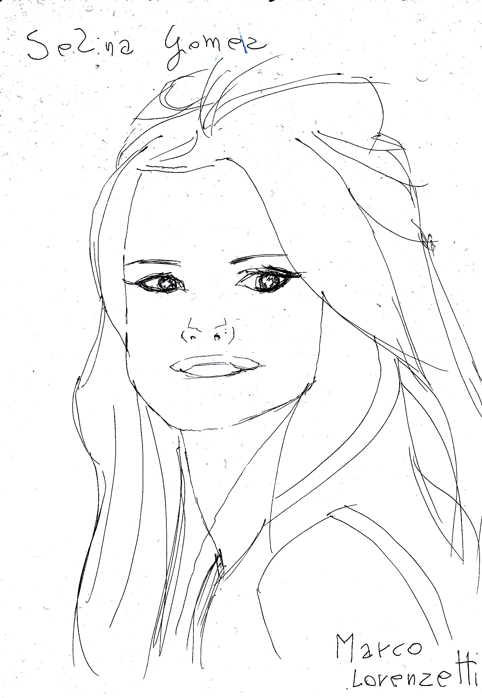 selena gomez coloring sheets