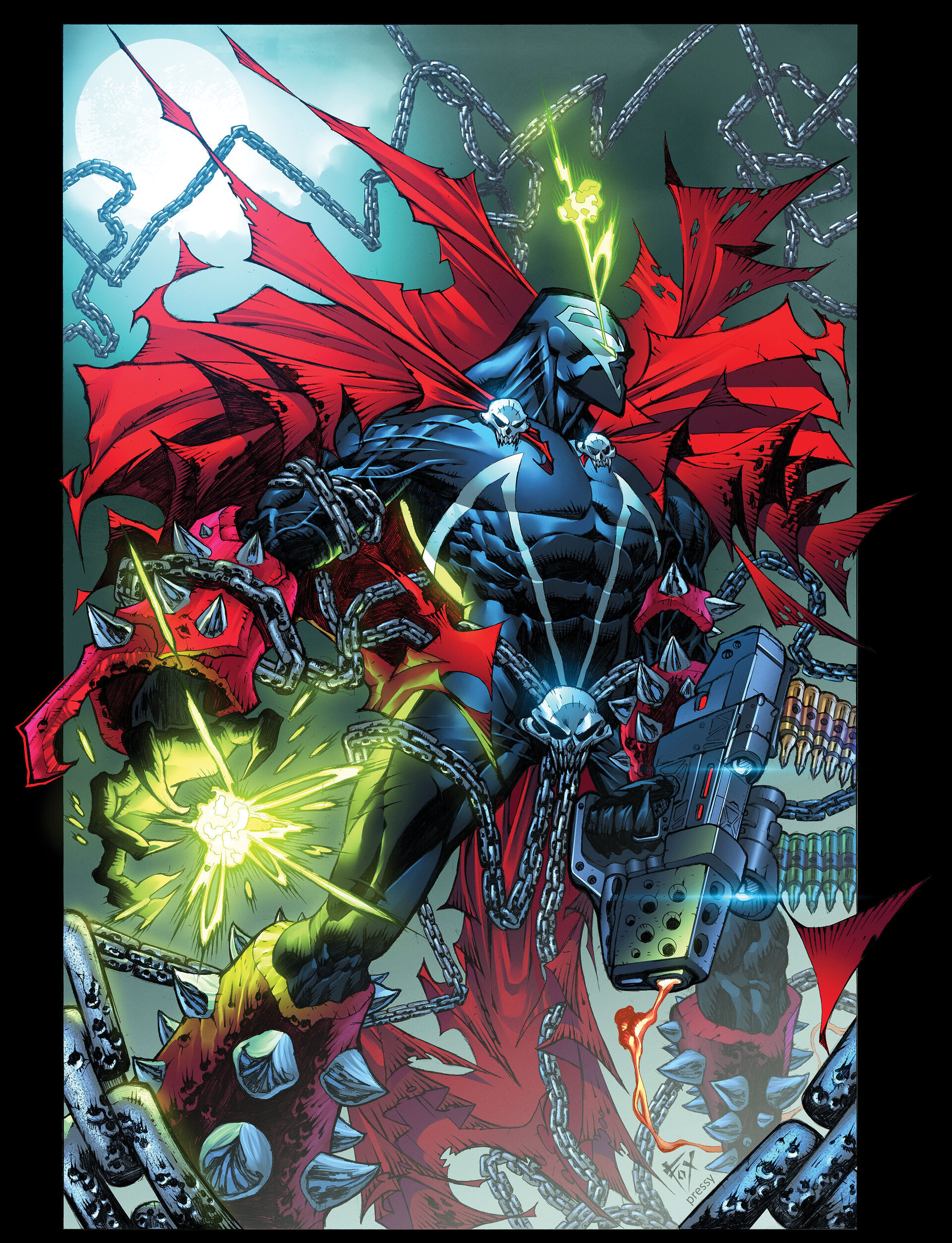 ArtStation - Spawn cover pencils and colors