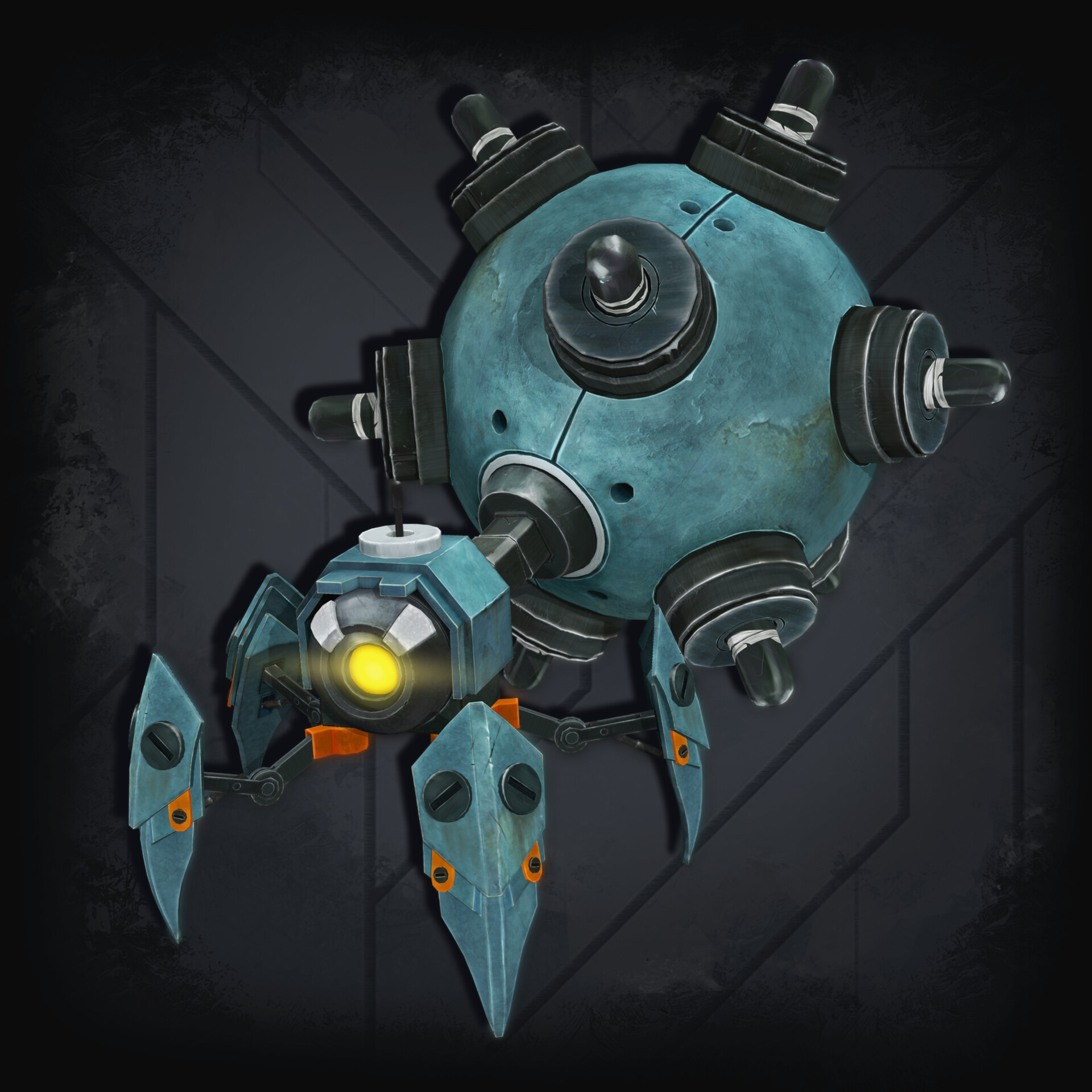 ArtStation - Spider robot - Handpaint