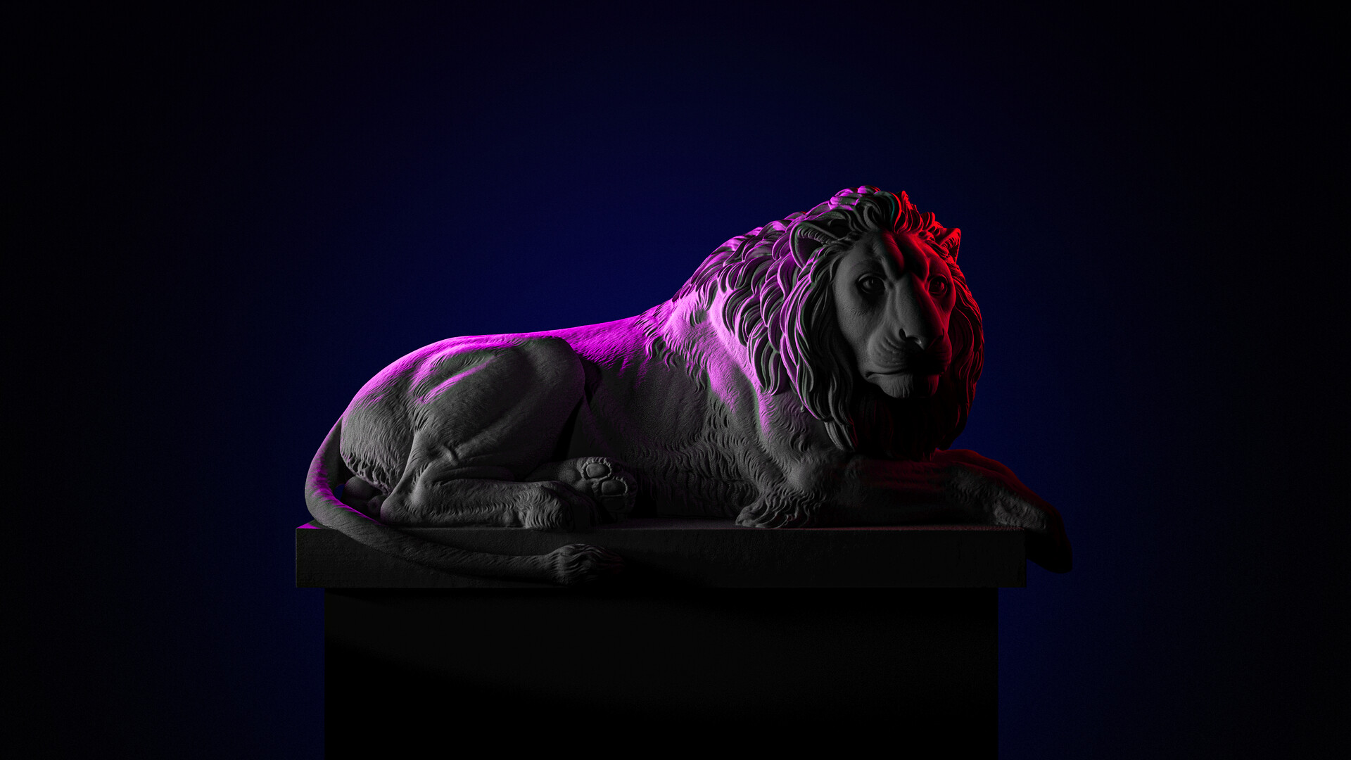 ArtStation - Lion Statue