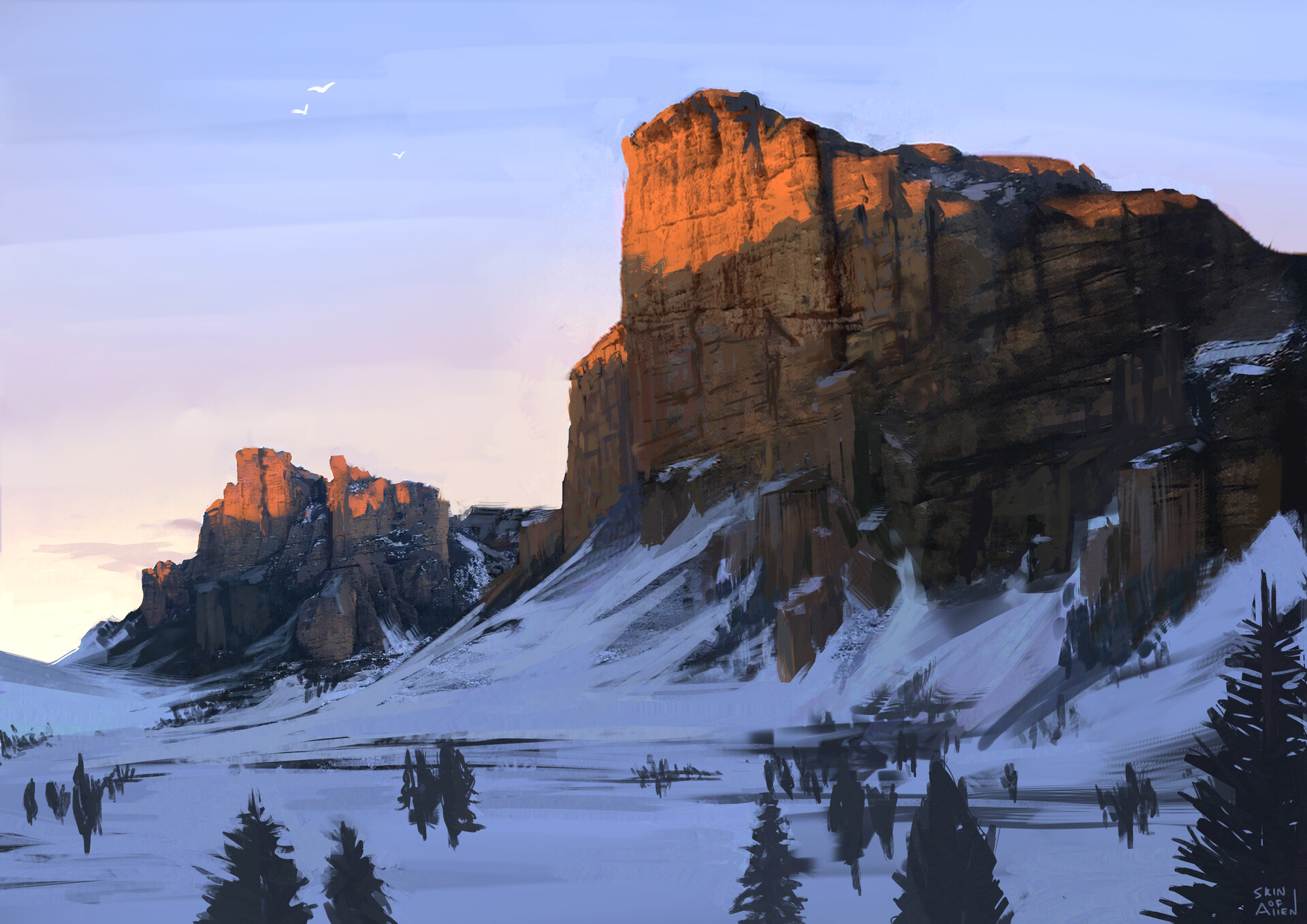 ArtStation - Snow Mountain