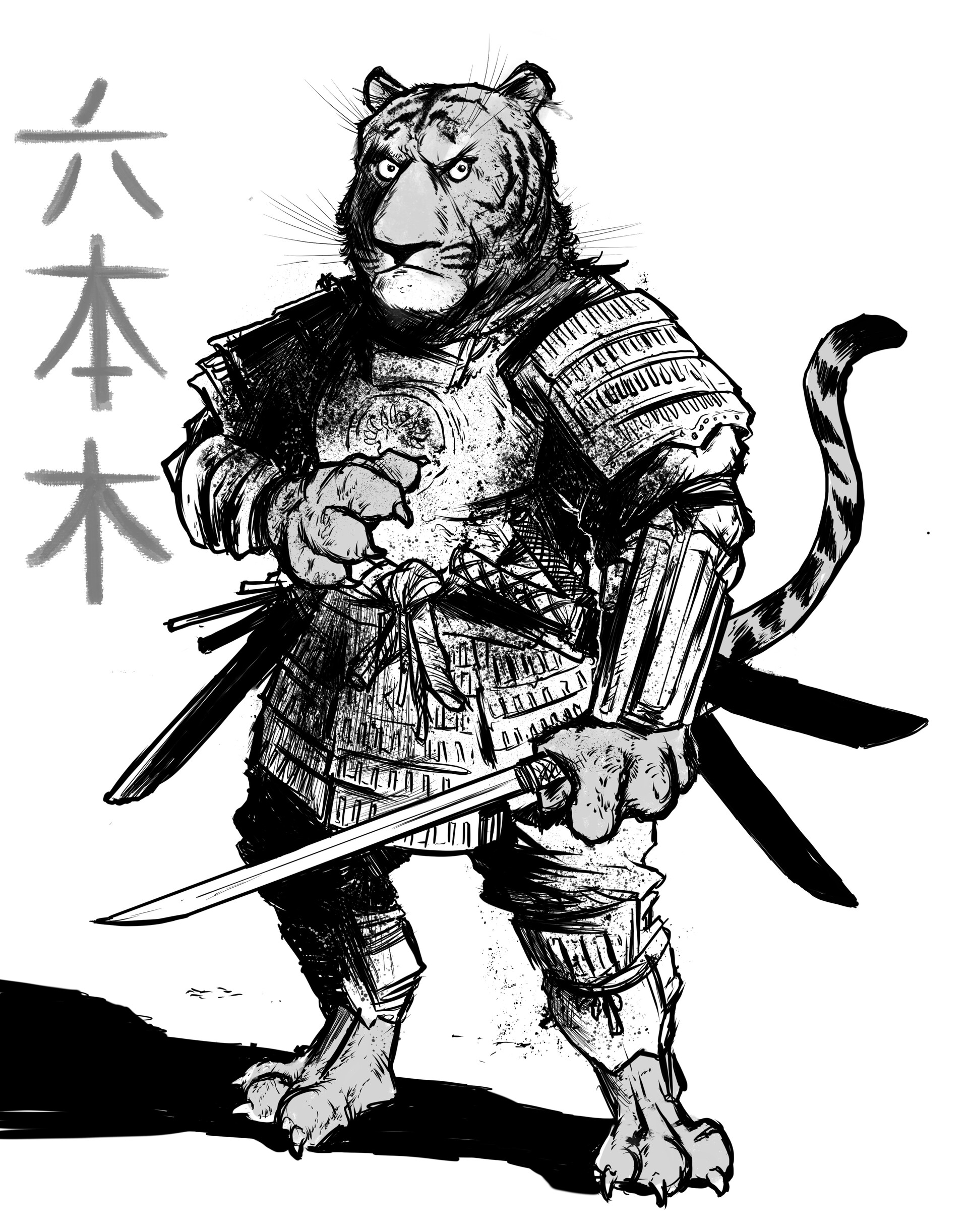 ArtStation - Tiger Samurai
