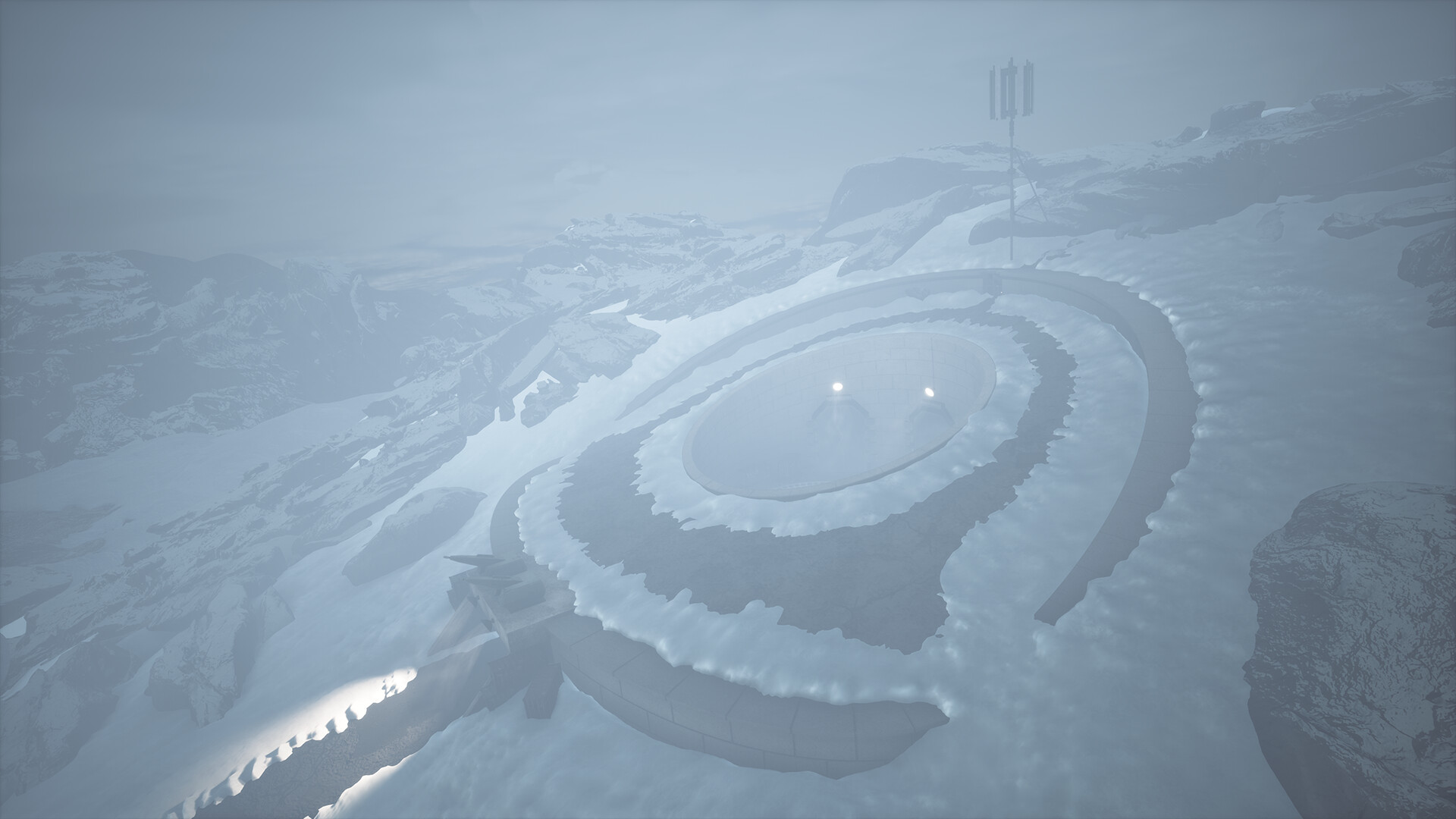 Nick Tourand - Secret Mountain Base 3D Model