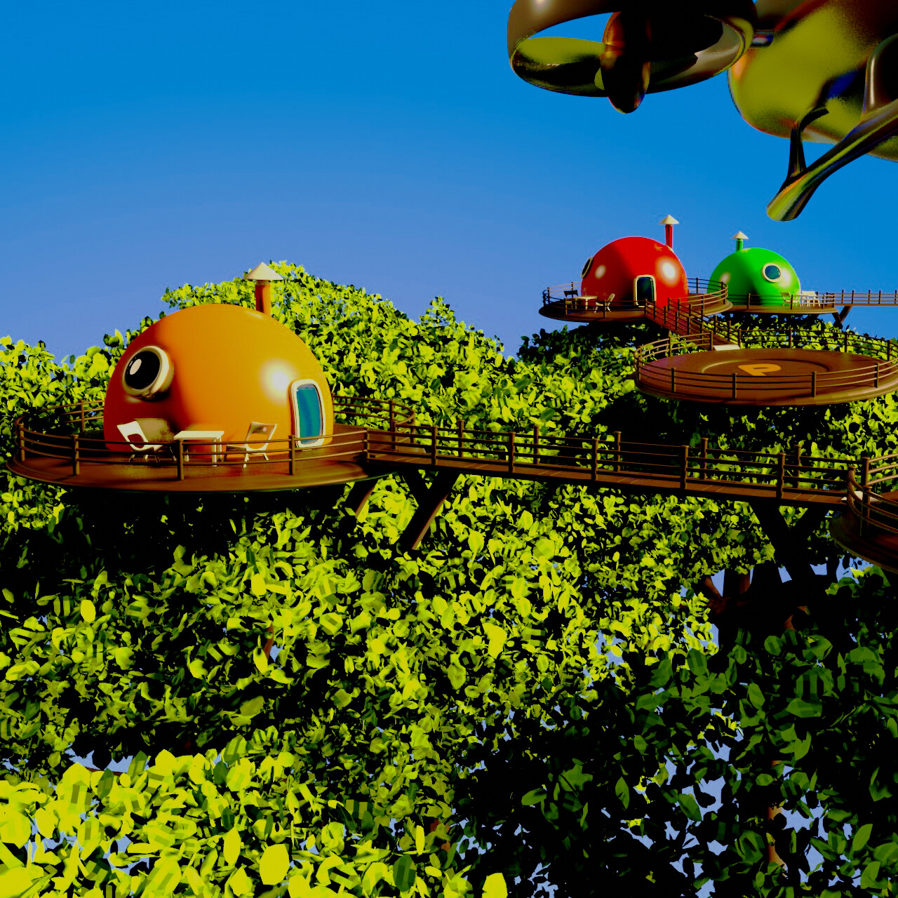 ArtStation - Treehouse village