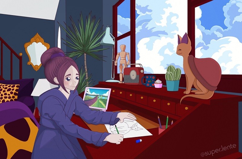 ArtStation - Mimi prend la pose