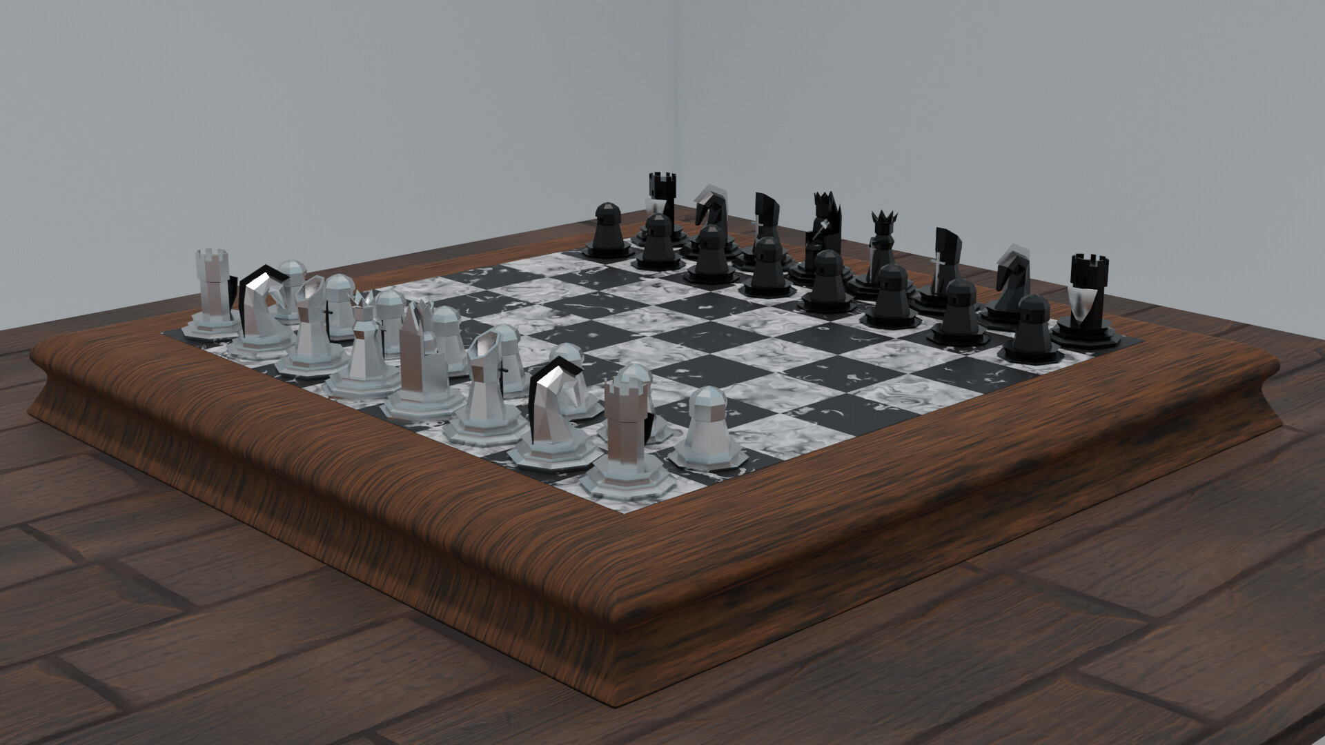ArtStation - Stylised Chess Set