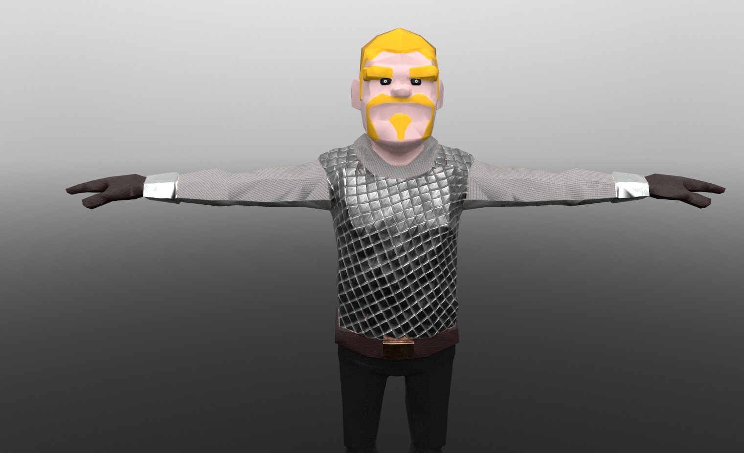 ArtStation - Low Poly Warrior for UE4 Project