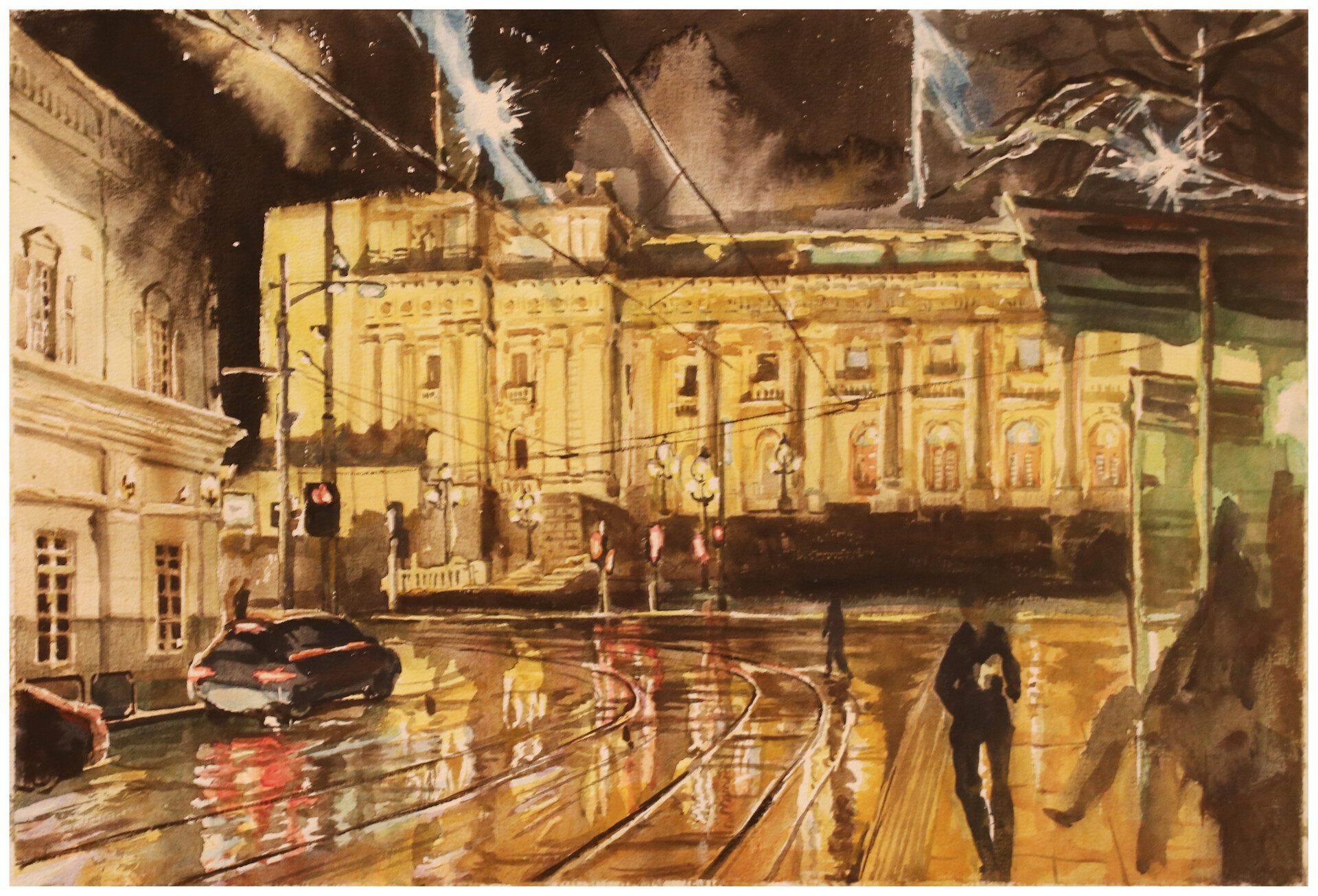 ArtStation - Melbourne night view1