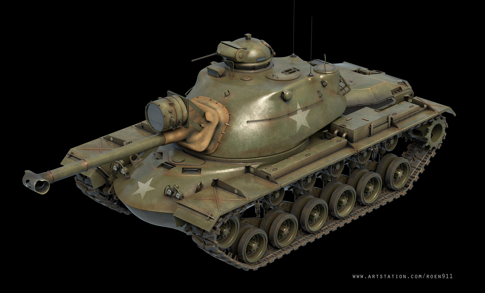 ArtStation - M48 Patton 3d model