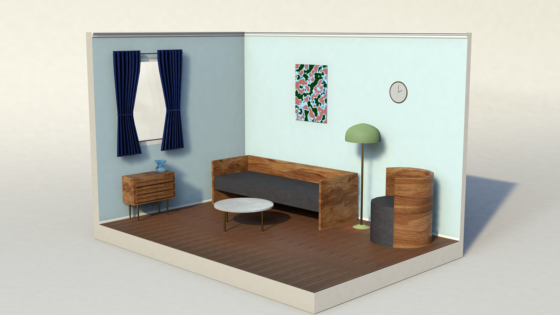 ArtStation - Low poly room