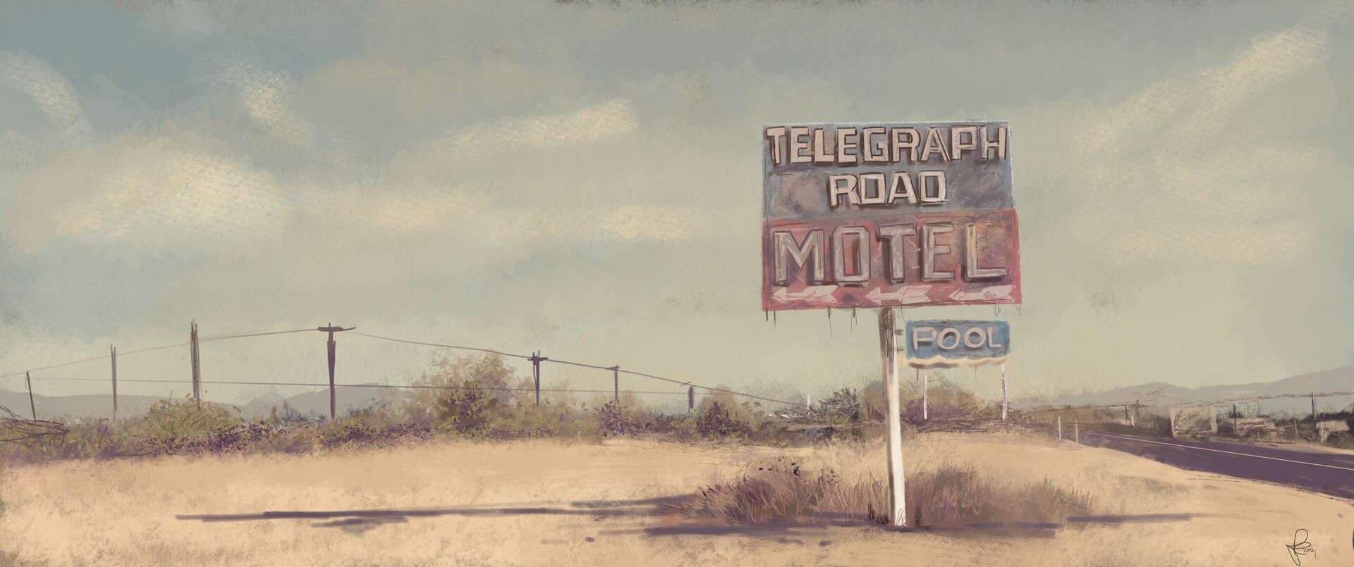 ArtStation - telegraph road