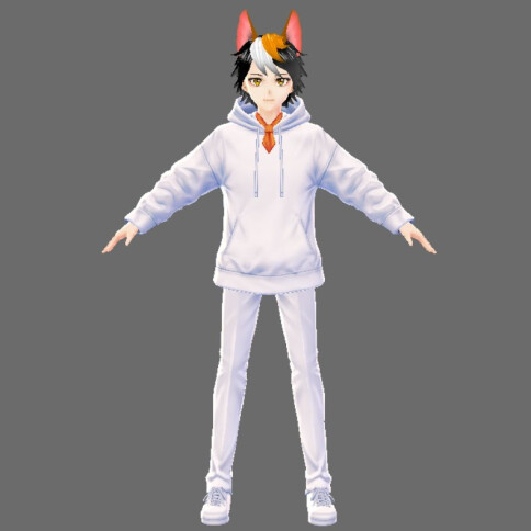 ArtStation - Vroid Vtuber (Kitzu OC)