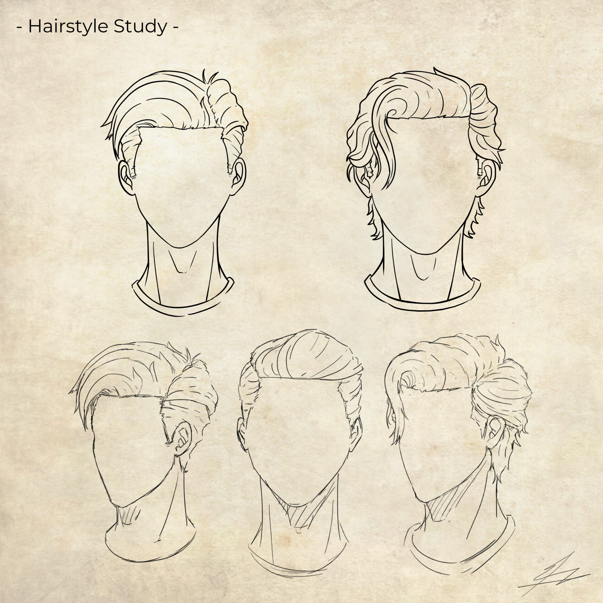 ArtStation - Hairstyle Study