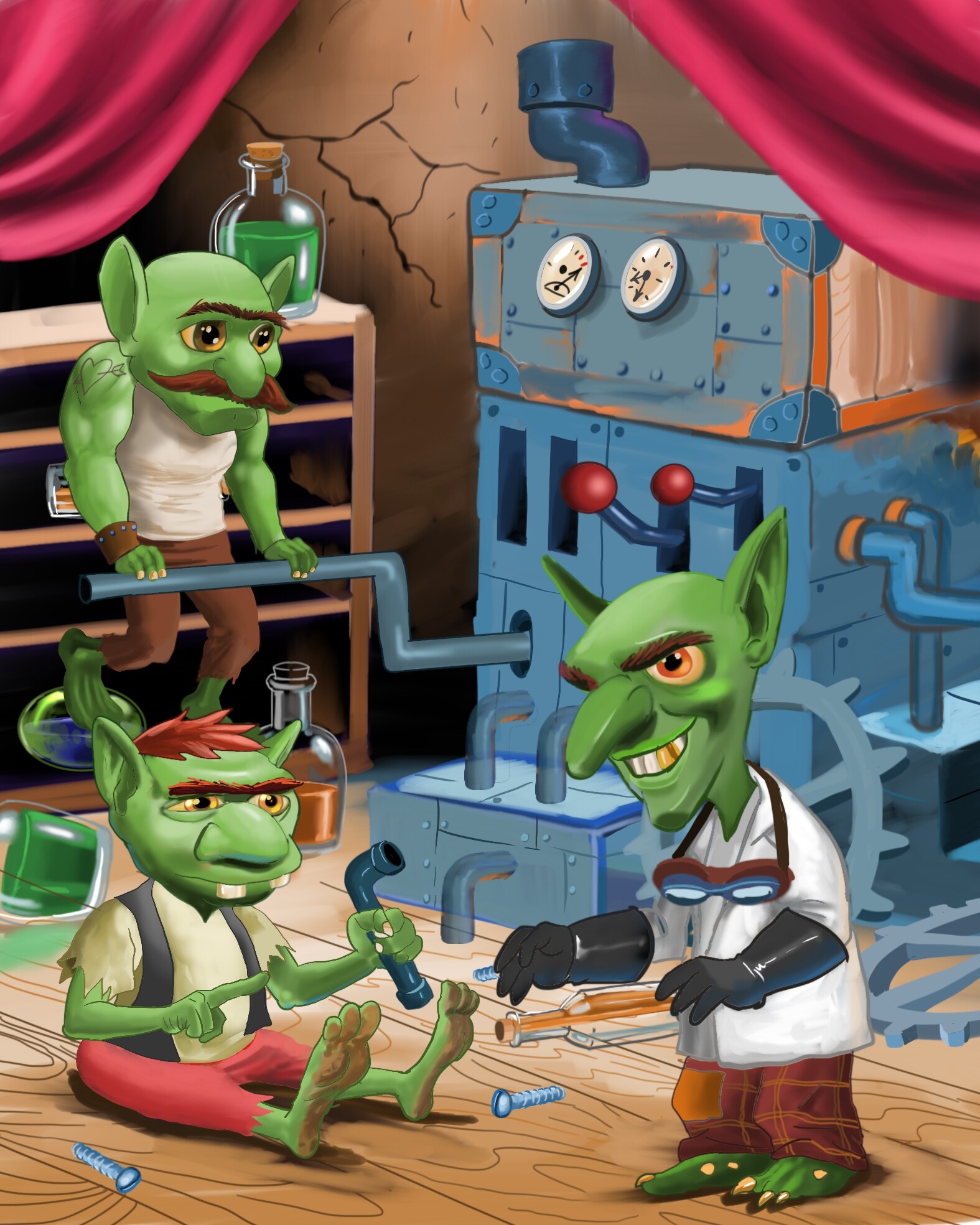 ArtStation - goblin factory mayhem