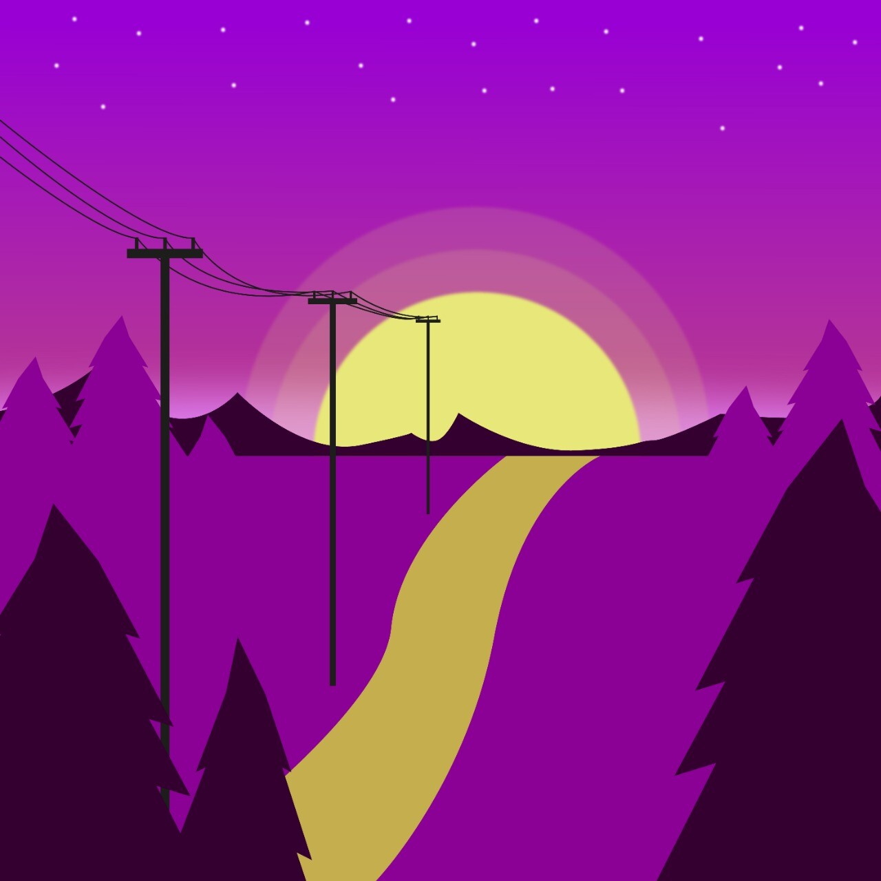 ArtStation - Road to a Sunset