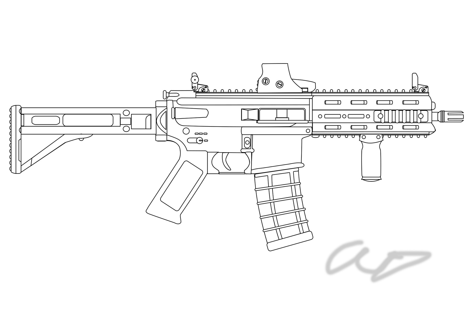 ar 15 coloring pages