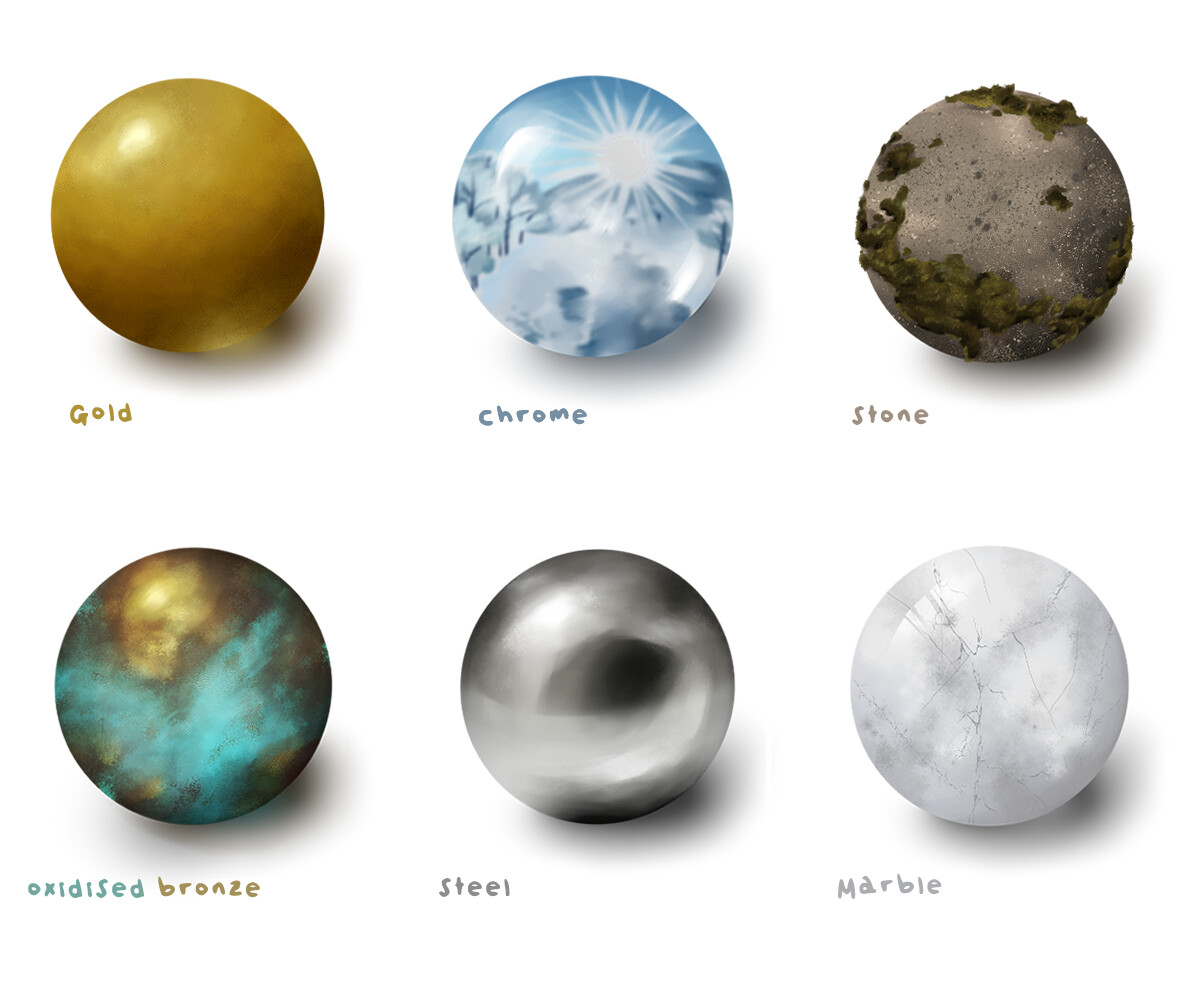 Luna Rosas - Texture Balls - Realism Practice