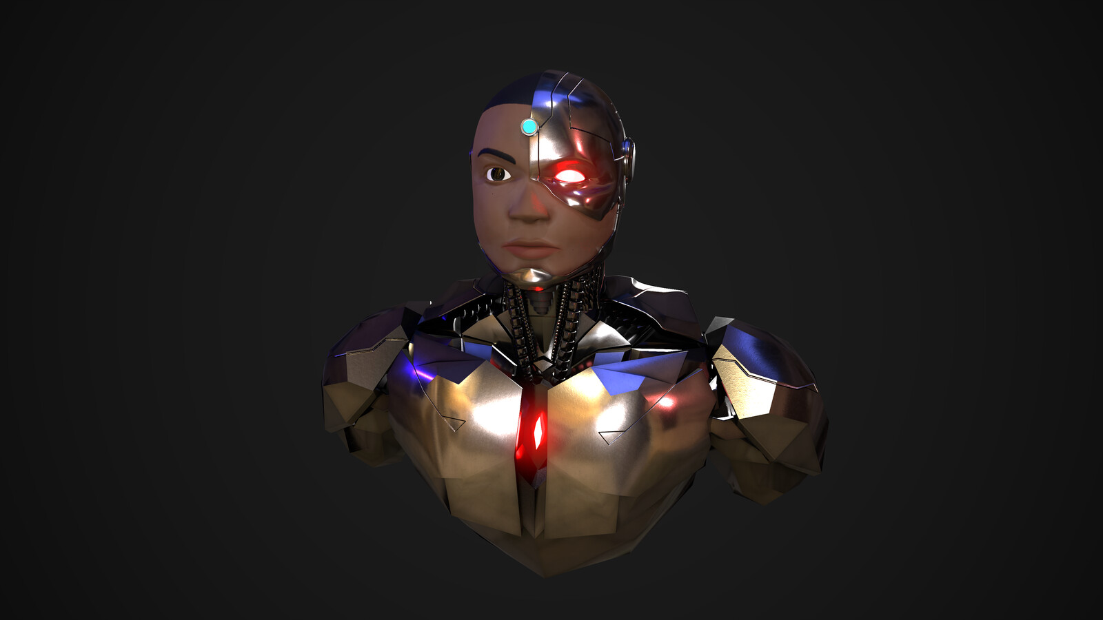 Raphael Barros - Cyborg Bust - DC Universe - Snyder Cut Inspiration