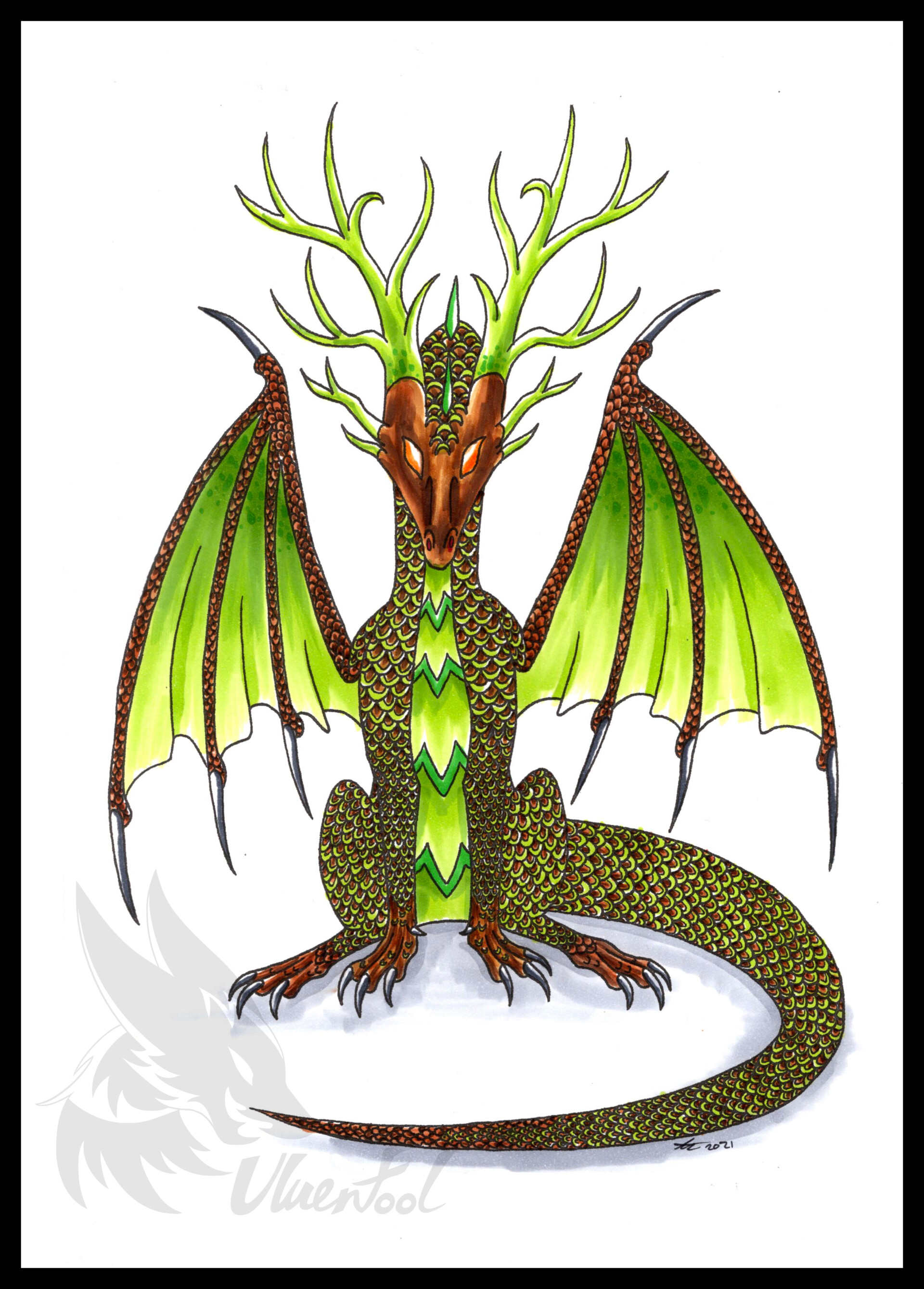 ArtStation - Forest Dragon Deity