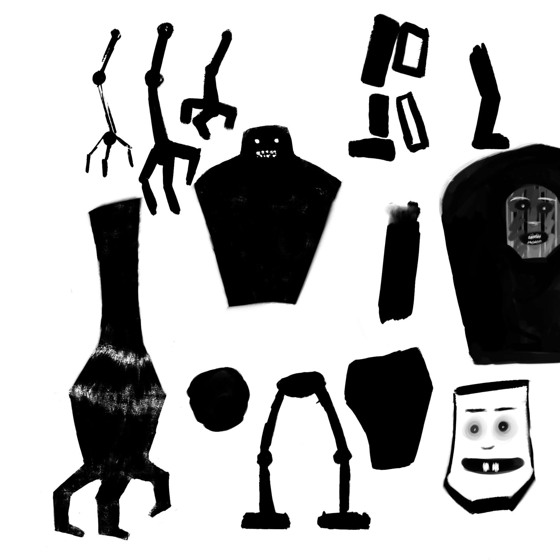 ArtStation - CHARACTER PRACTICE (SHAPES AND PARTS)