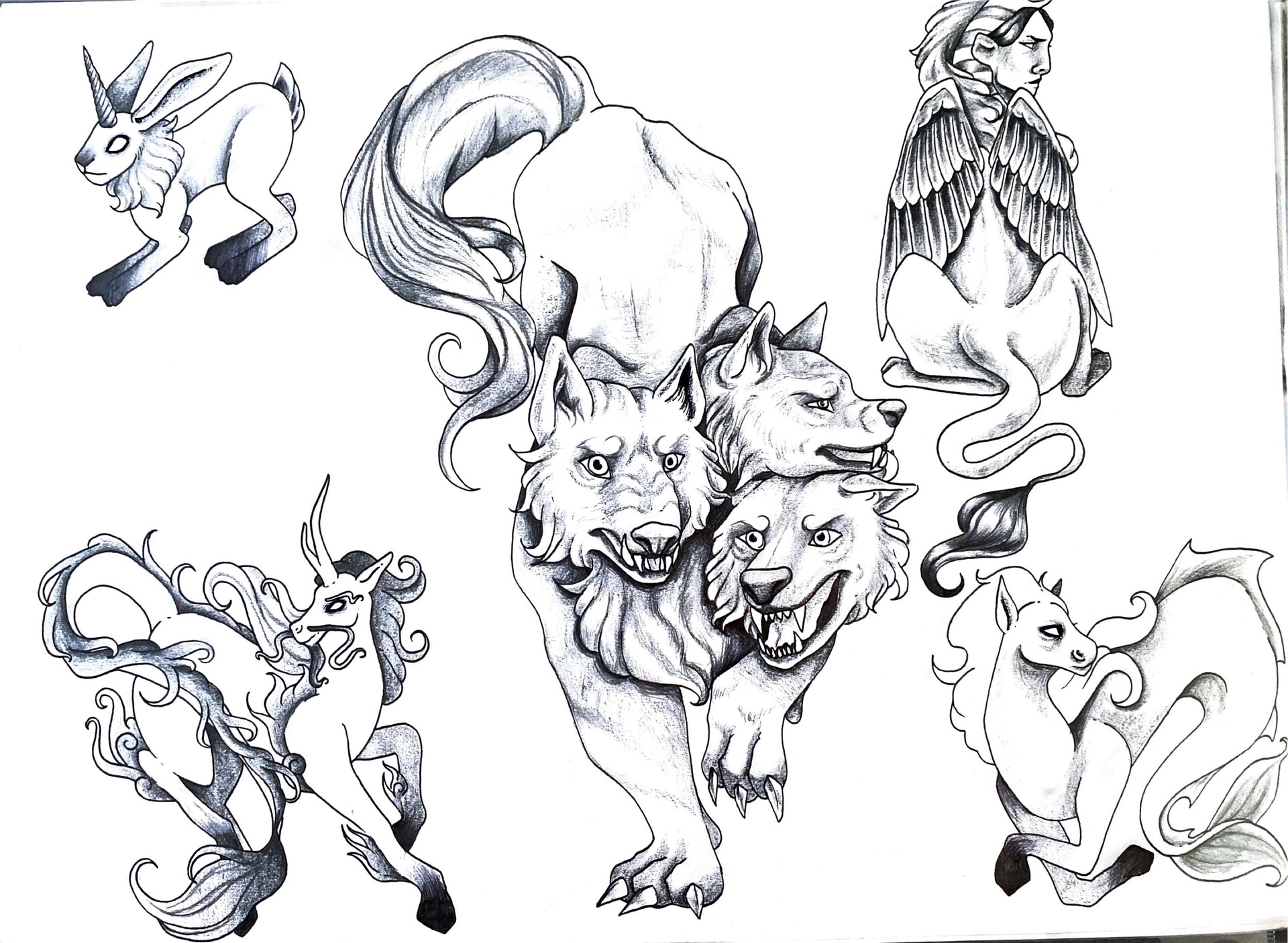 ArtStation - Mythical Creature Flash Sheet I