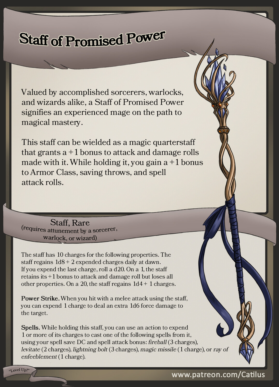 Catilus / Christina Kritikou - Staff of Promised Power – D&D Item