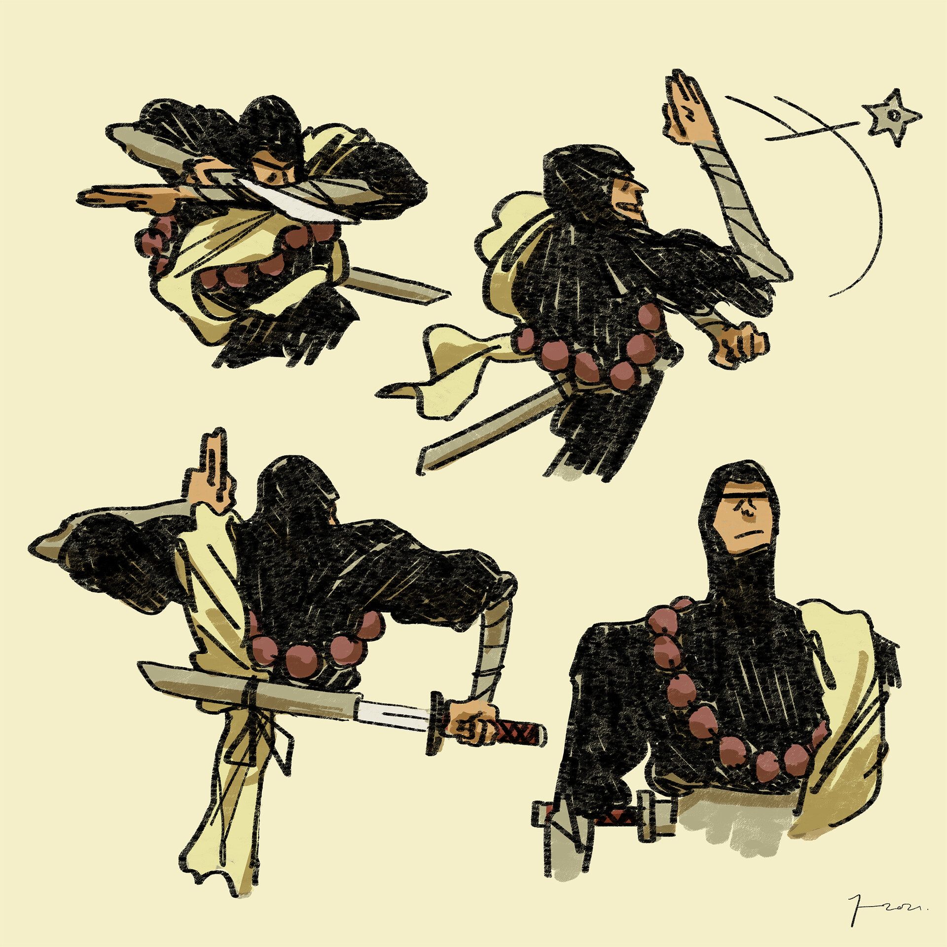 ArtStation - Ninja poses