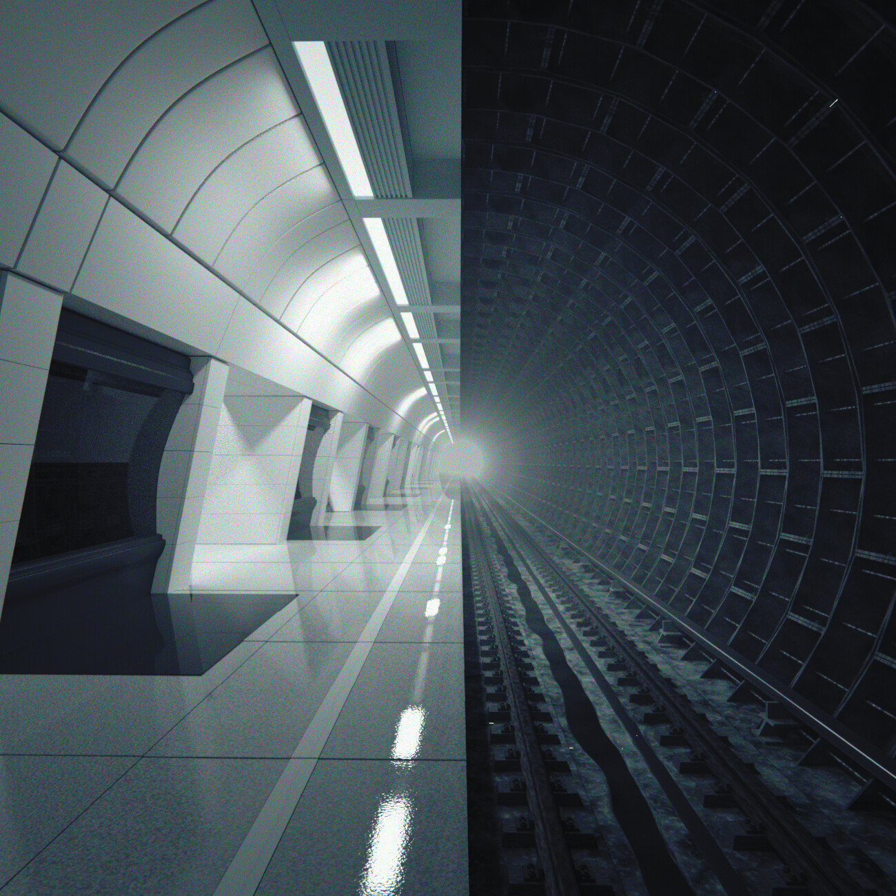 ArtStation - Subway station