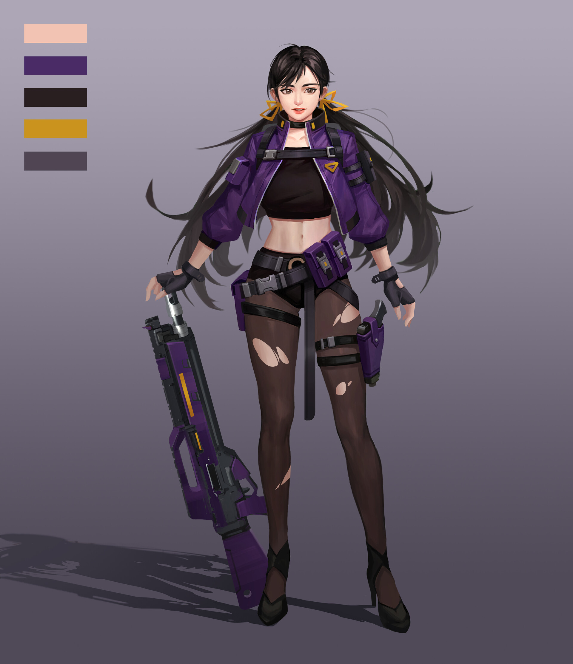 ArtStation - Machine Gun Girl