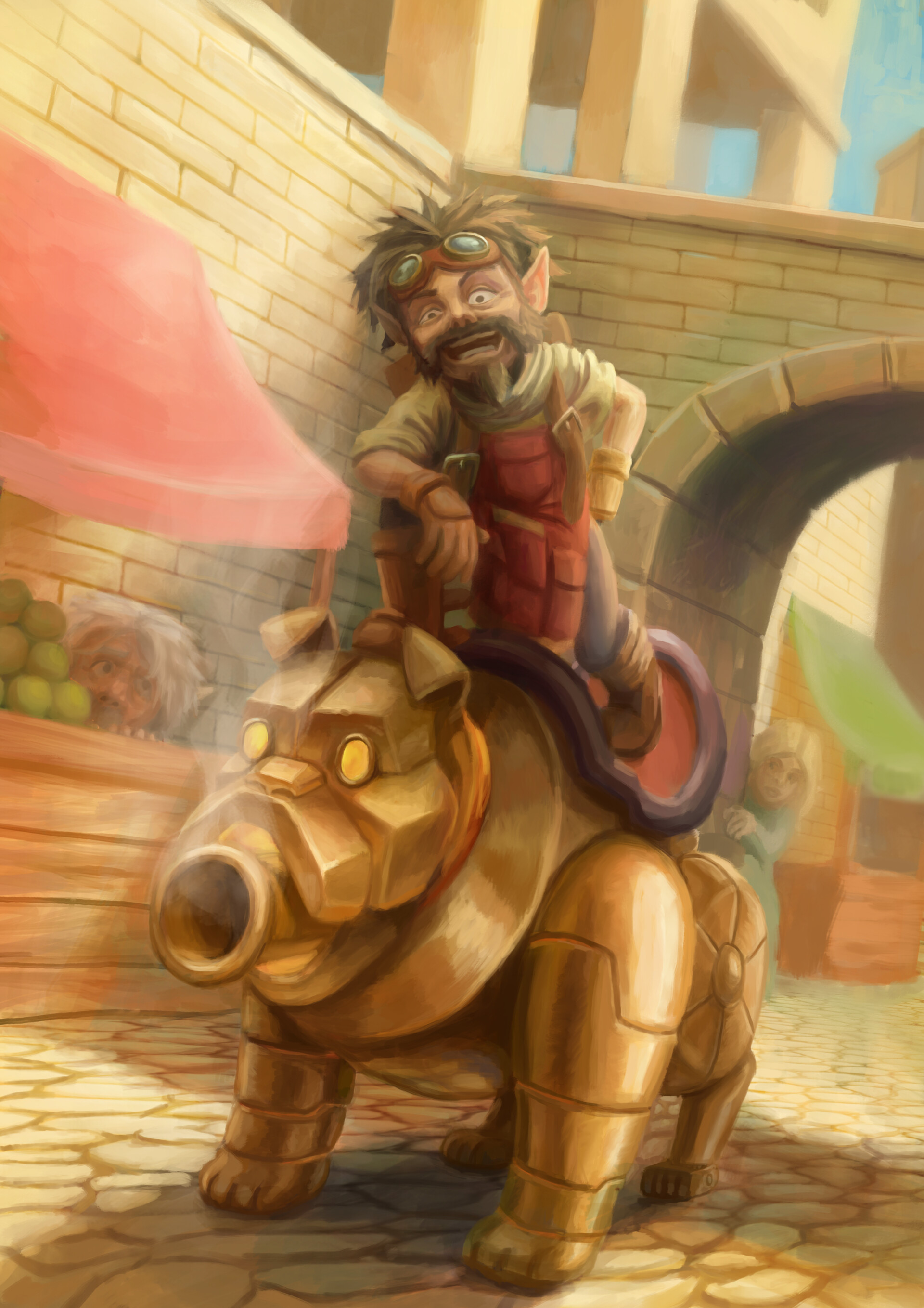 ArtStation - Tiberius, The Artificer and Magnus the Iron Dog