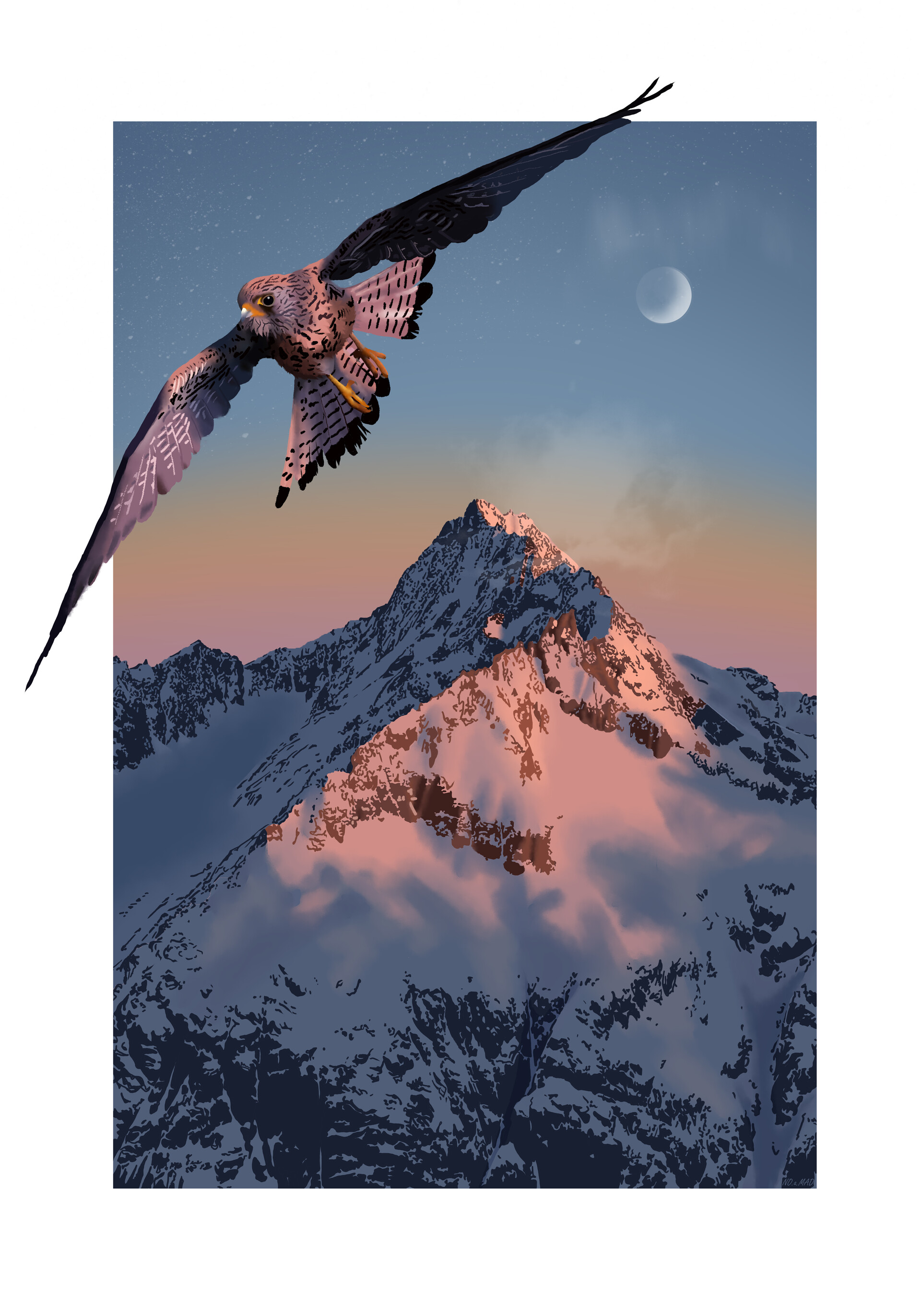 ArtStation - falcon mountain