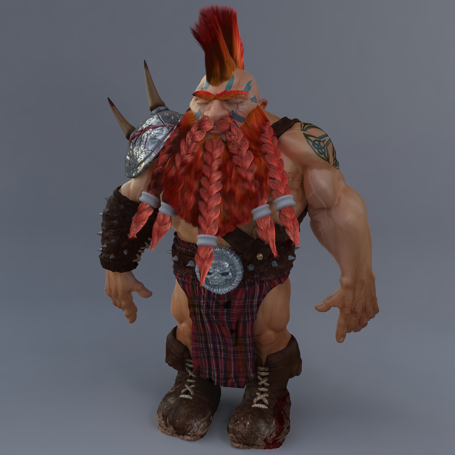 Kostas MacFarlane - Cinematic Dwarf in 3dsmax, Zbrush and Photoshop - 67 videos now free on Youtube