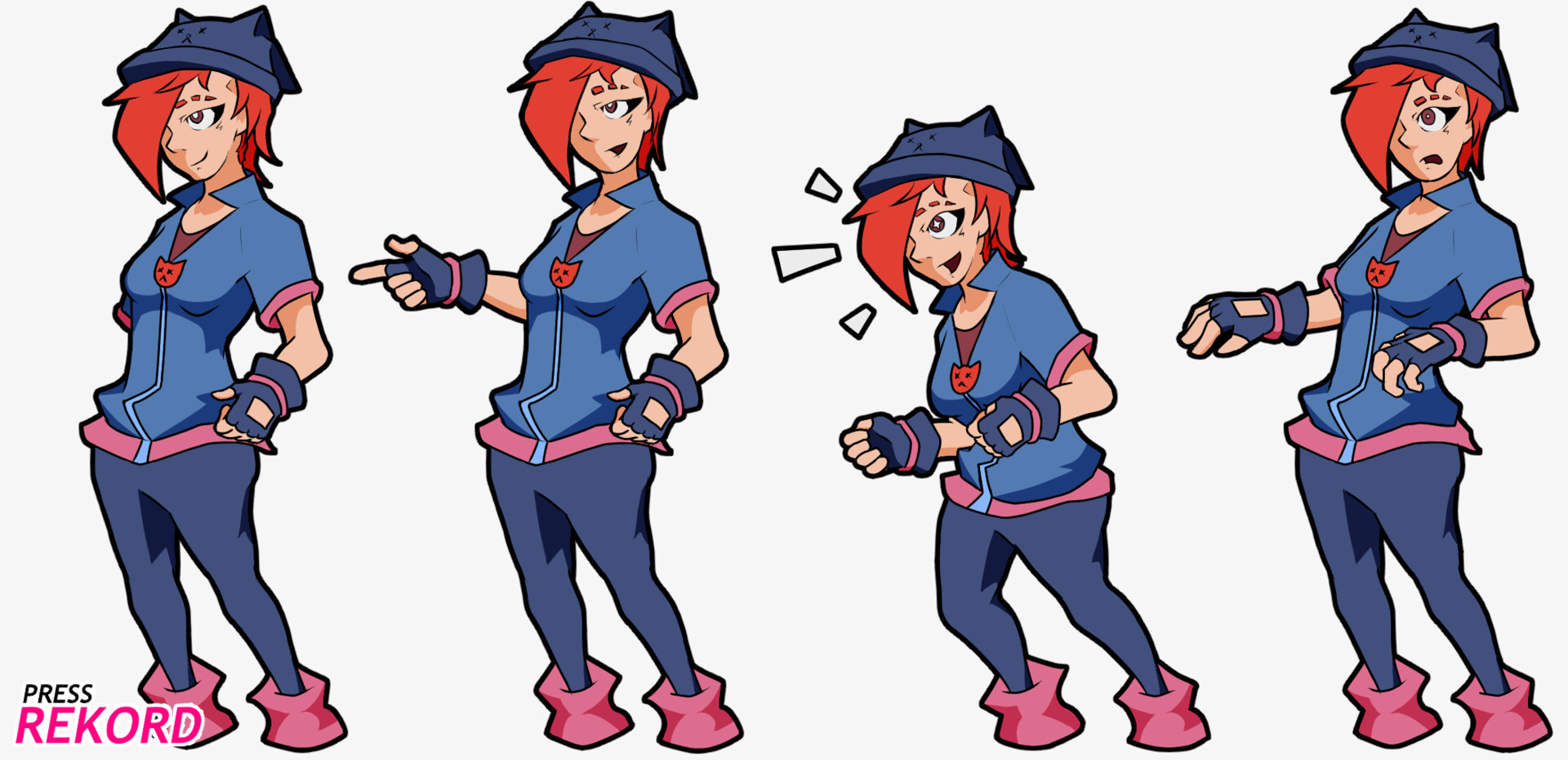 Michael Ward - PRESS REKORD - Character Dialogue Artwork