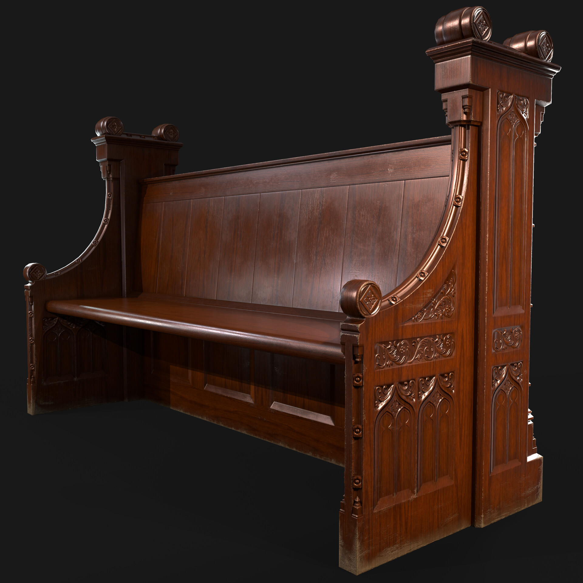 ArtStation - Church Bench
