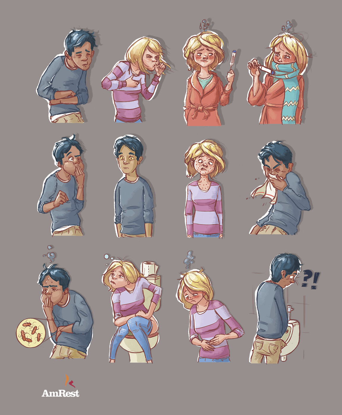 ArtStation - Sickness symptoms