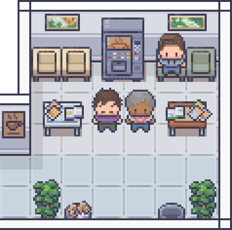 ArtStation - Avatar options - 16x16 top-down pixel art