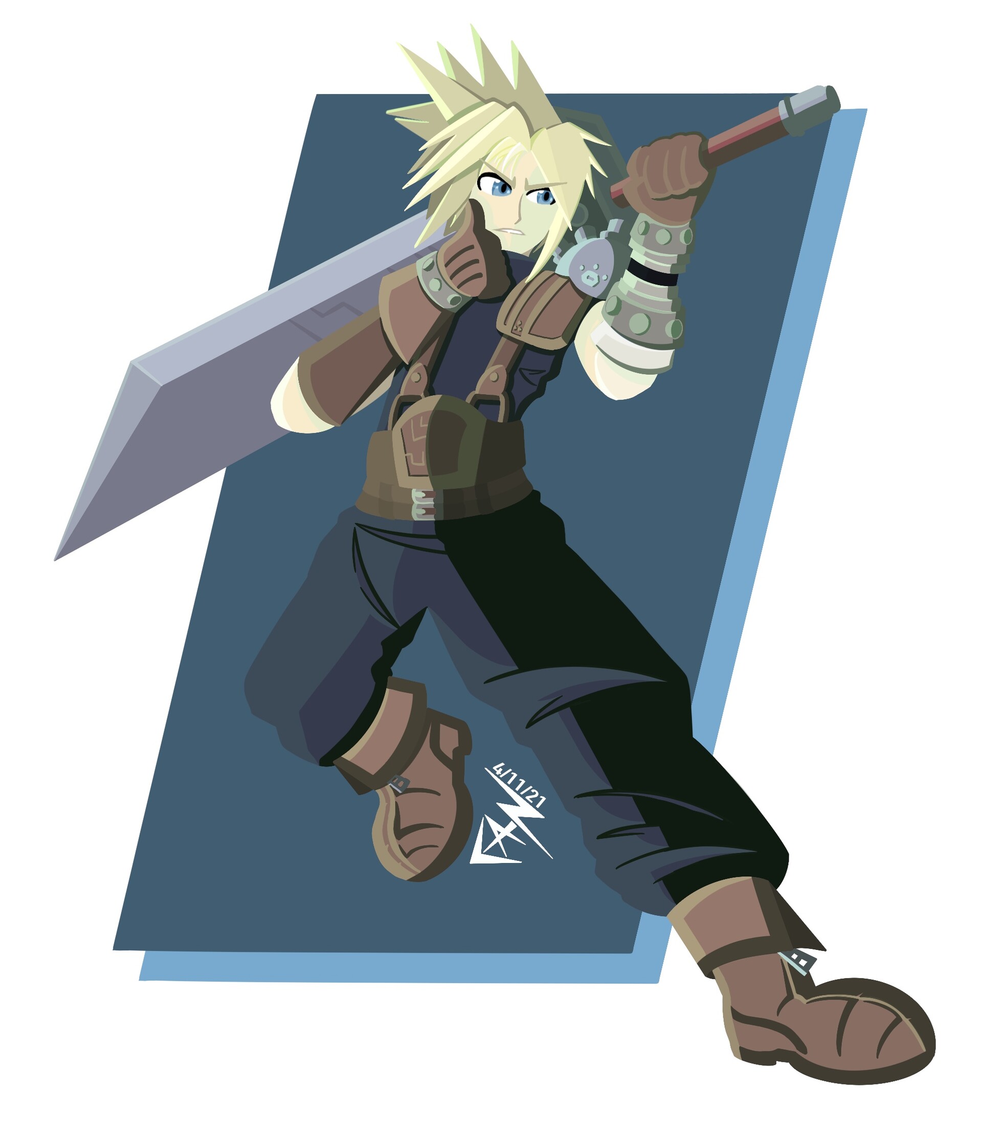 ArtStation - Final Fantasy VII - Cloud Strife