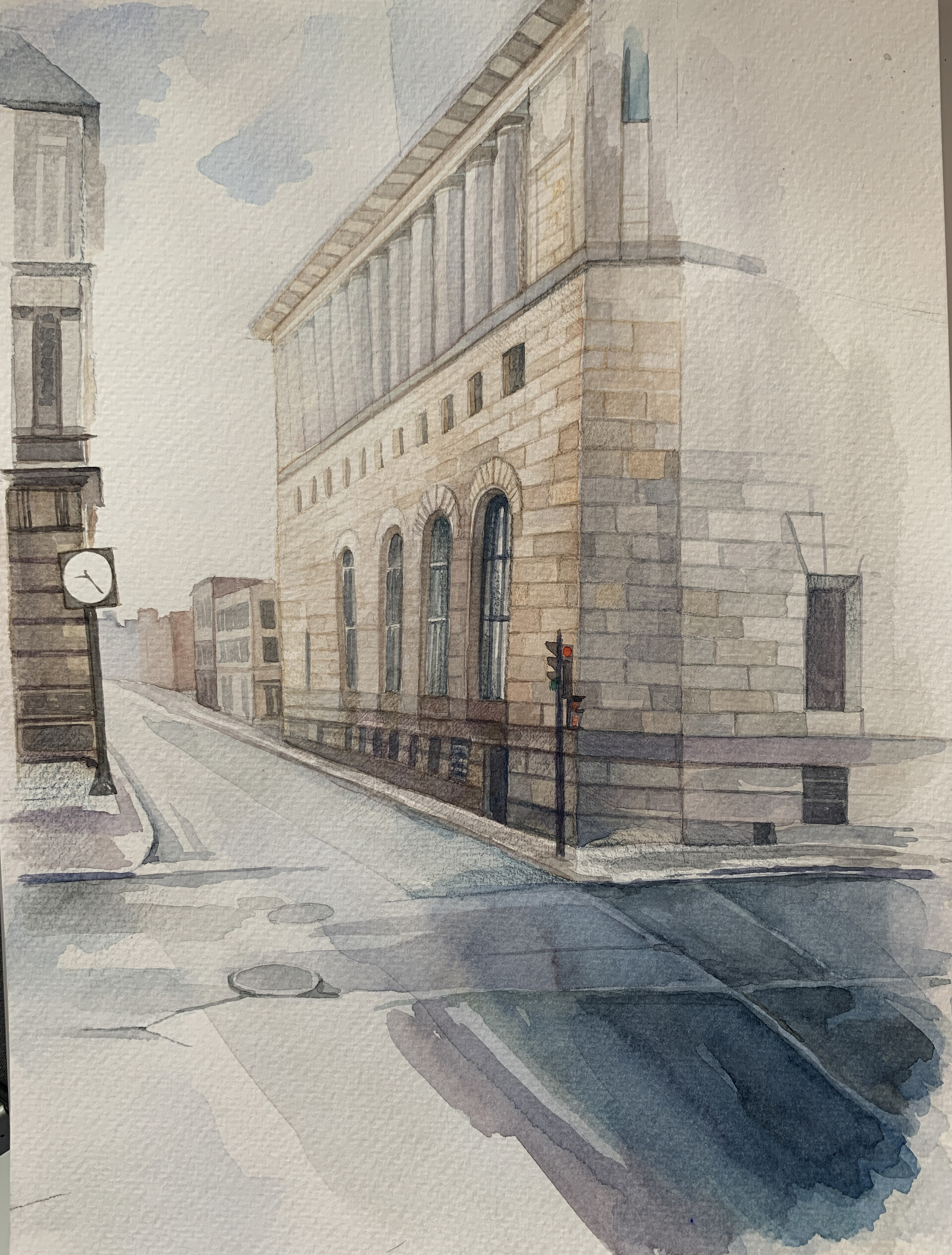 ArtStation - Montreal downtown sketch