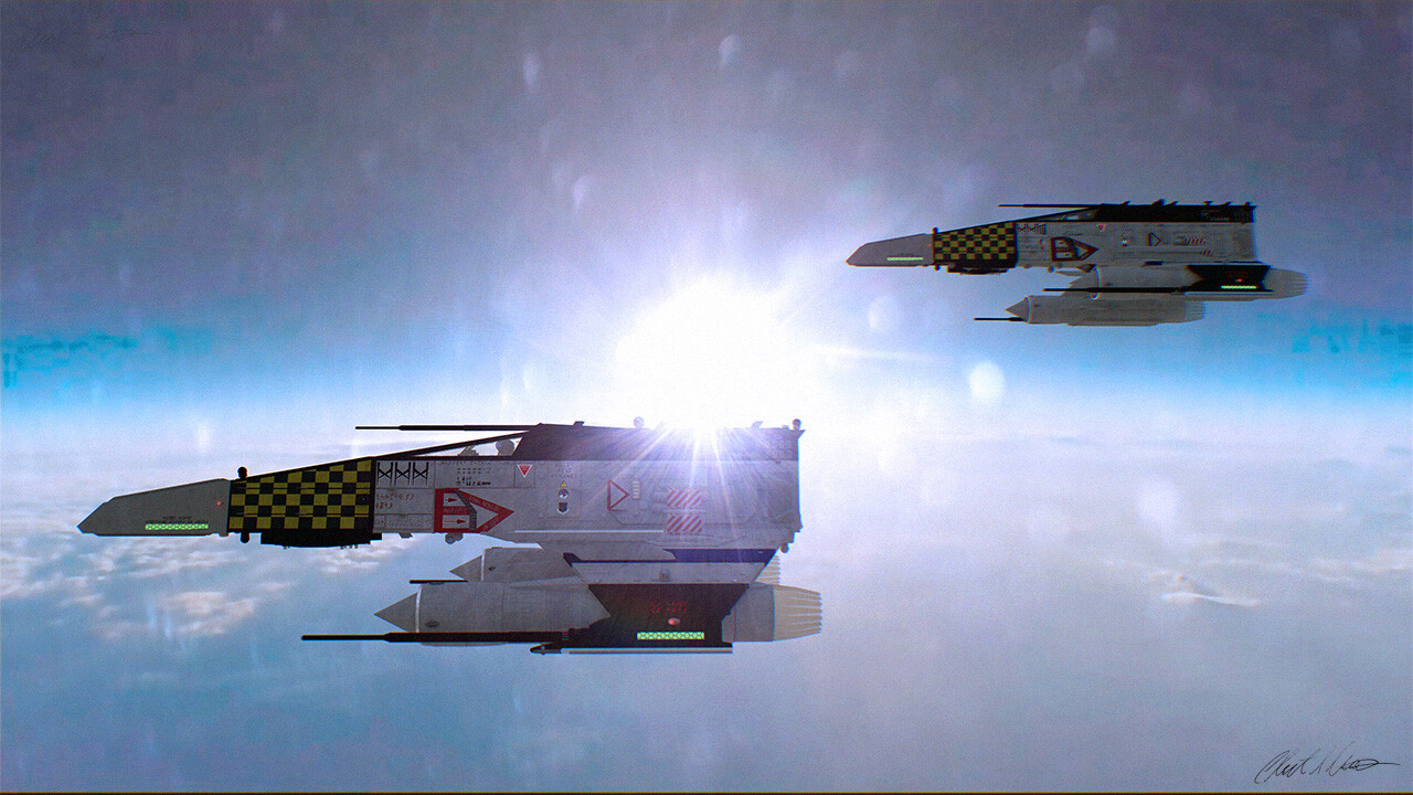 ArtStation - Mark 5 E-Wing "Aurora" Starfighter.