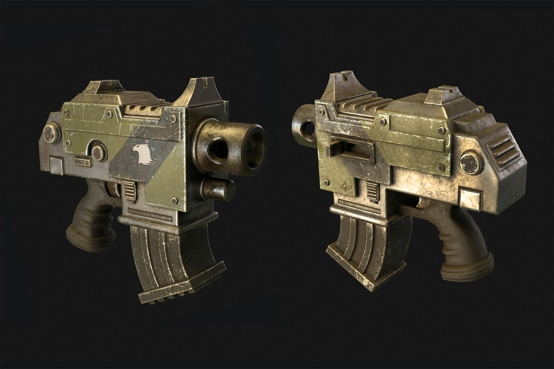 Kyle Xerr Chang - Warhammer 40k Space Marine Bolt Pistol