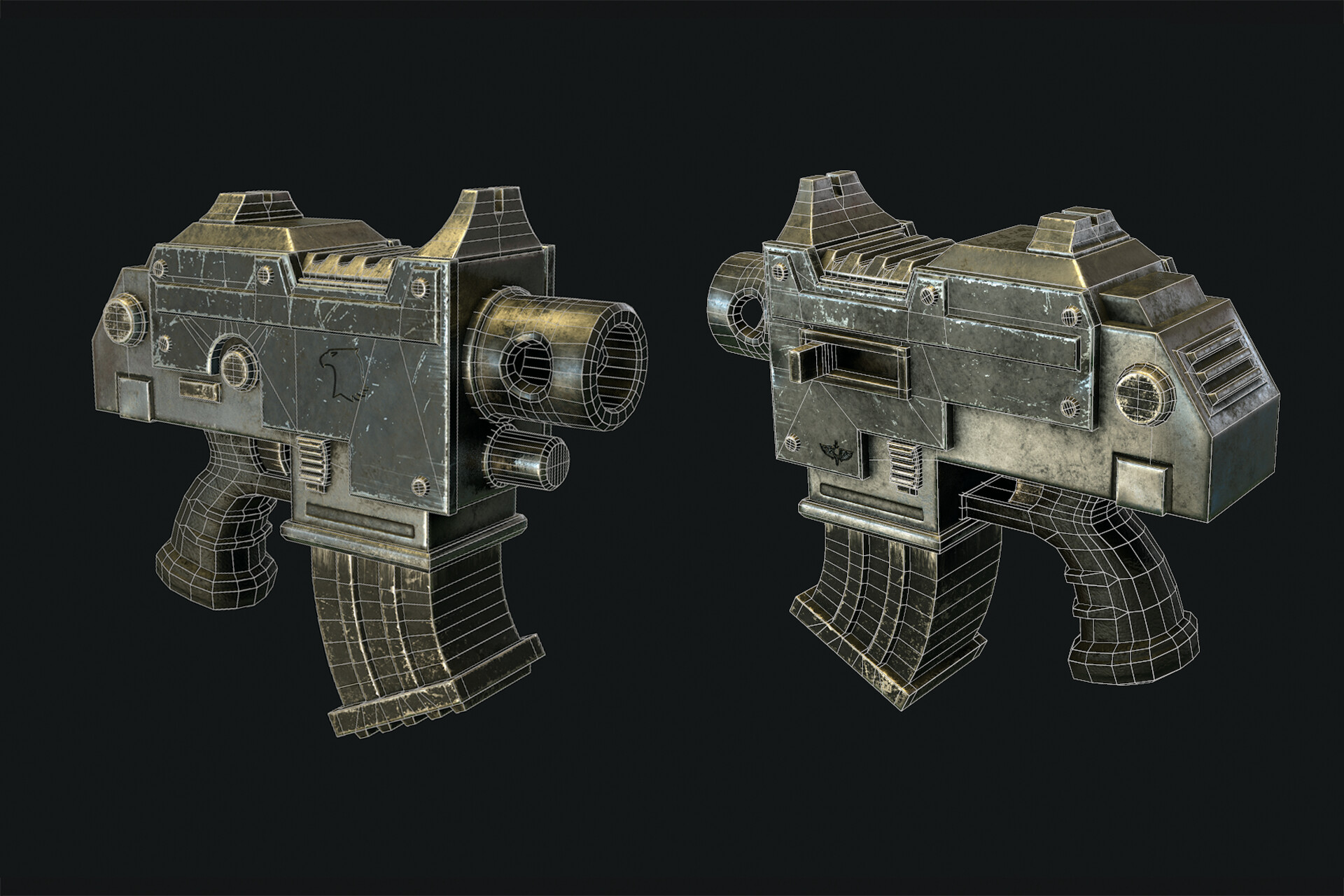 Kyle Xerr Chang - Warhammer 40k Space Marine Bolt Pistol