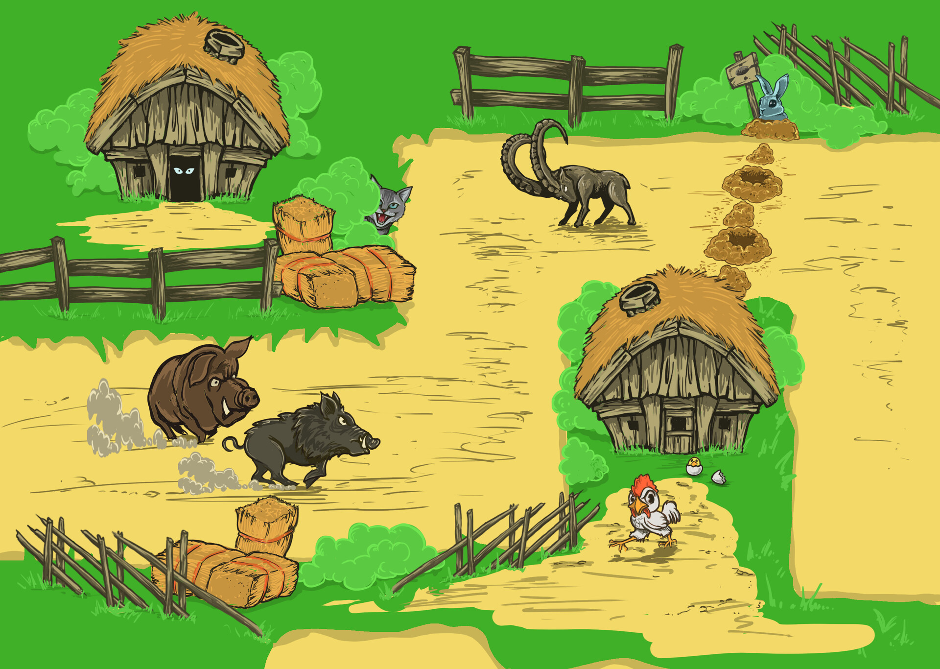 ArtStation - Pig run