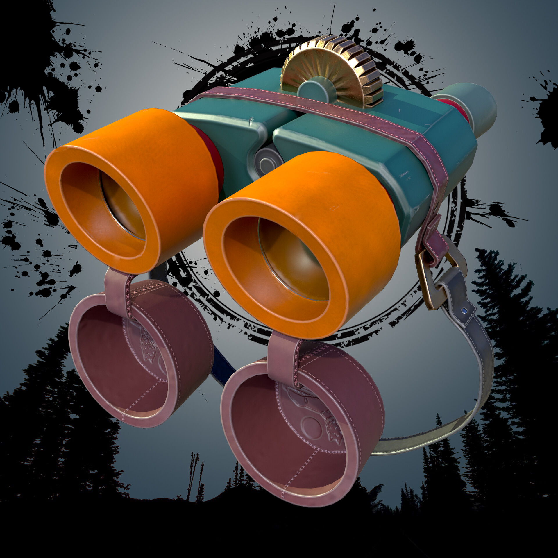 ArtStation - Stylized Binoculars