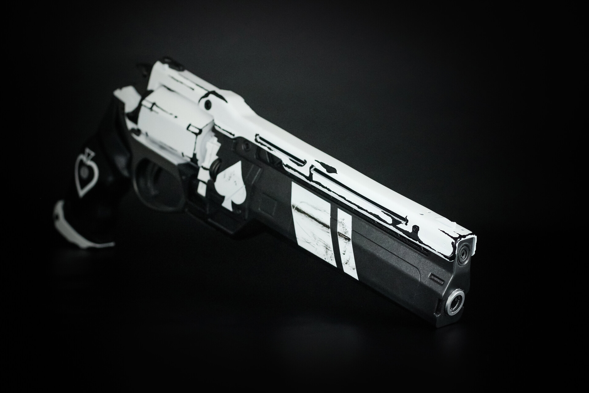 how to draw ace of spades gun