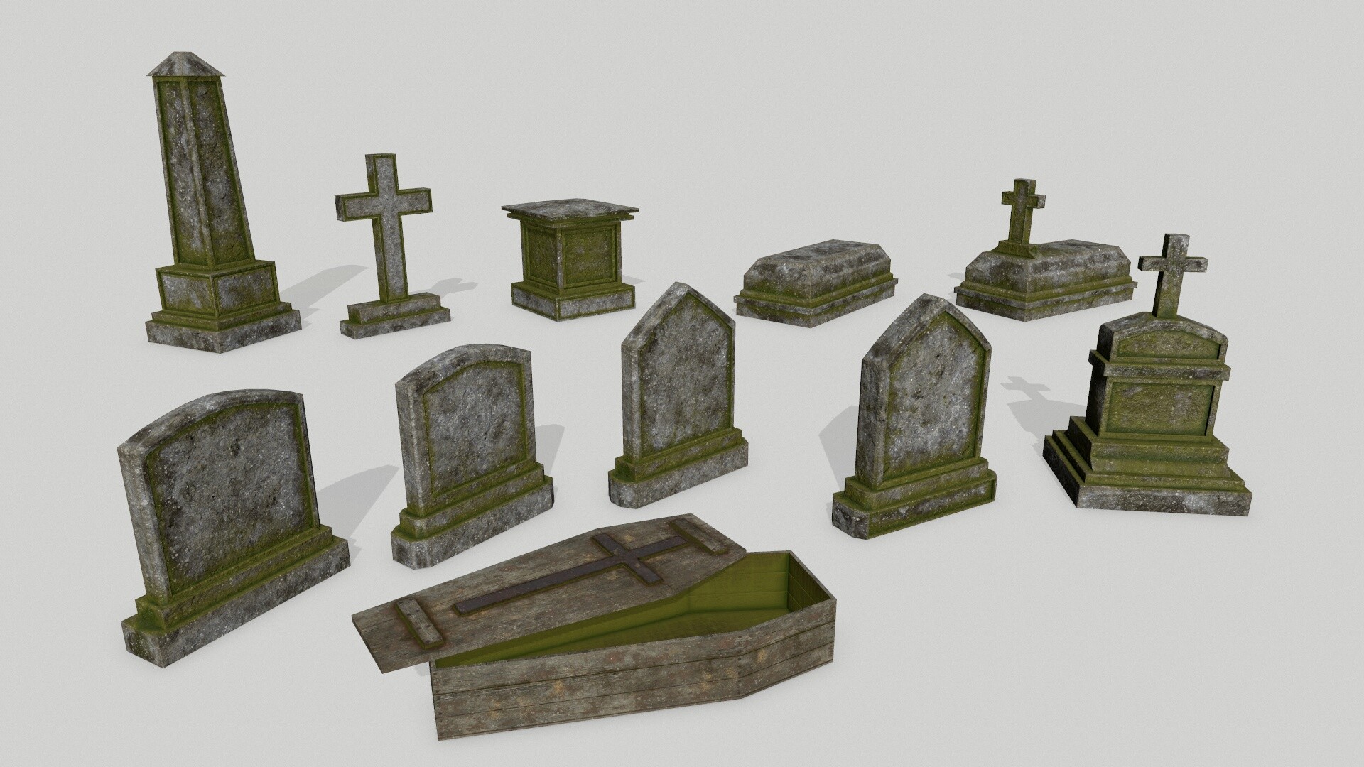 ArtStation - Tombstone Set