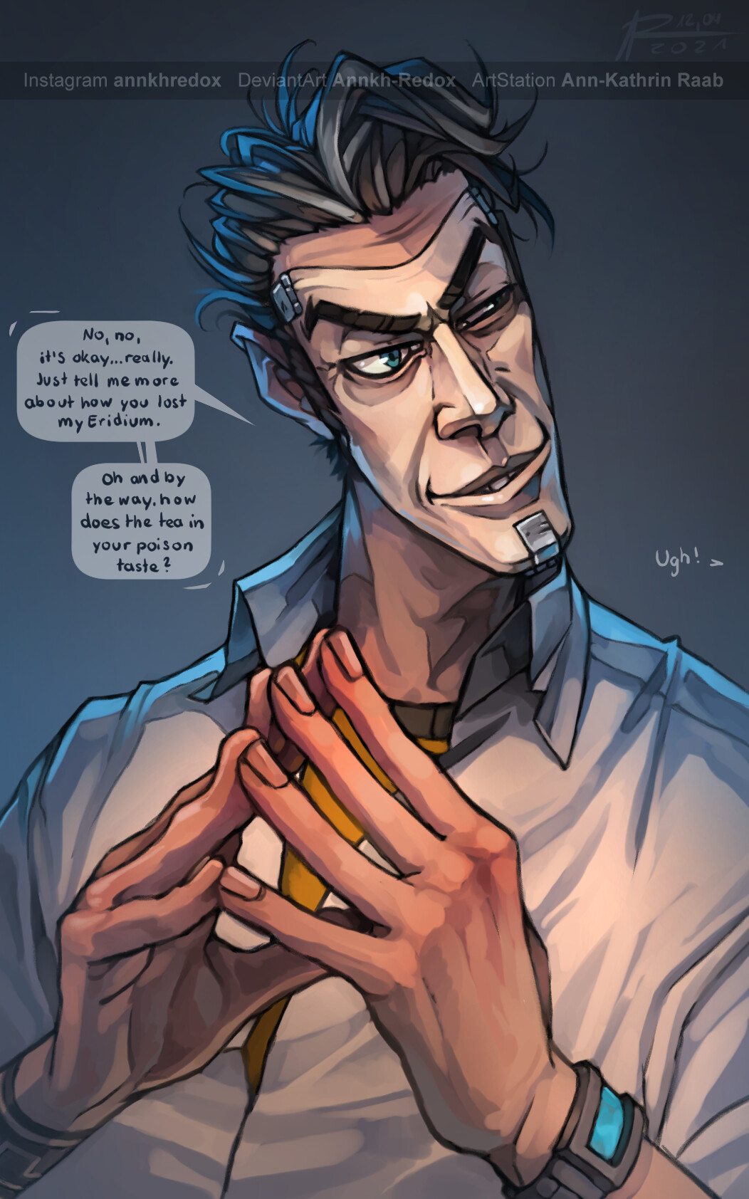 how to draw handsome jack