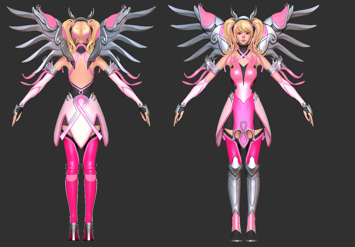 Kim su hyun - Overwatch mercy Pink