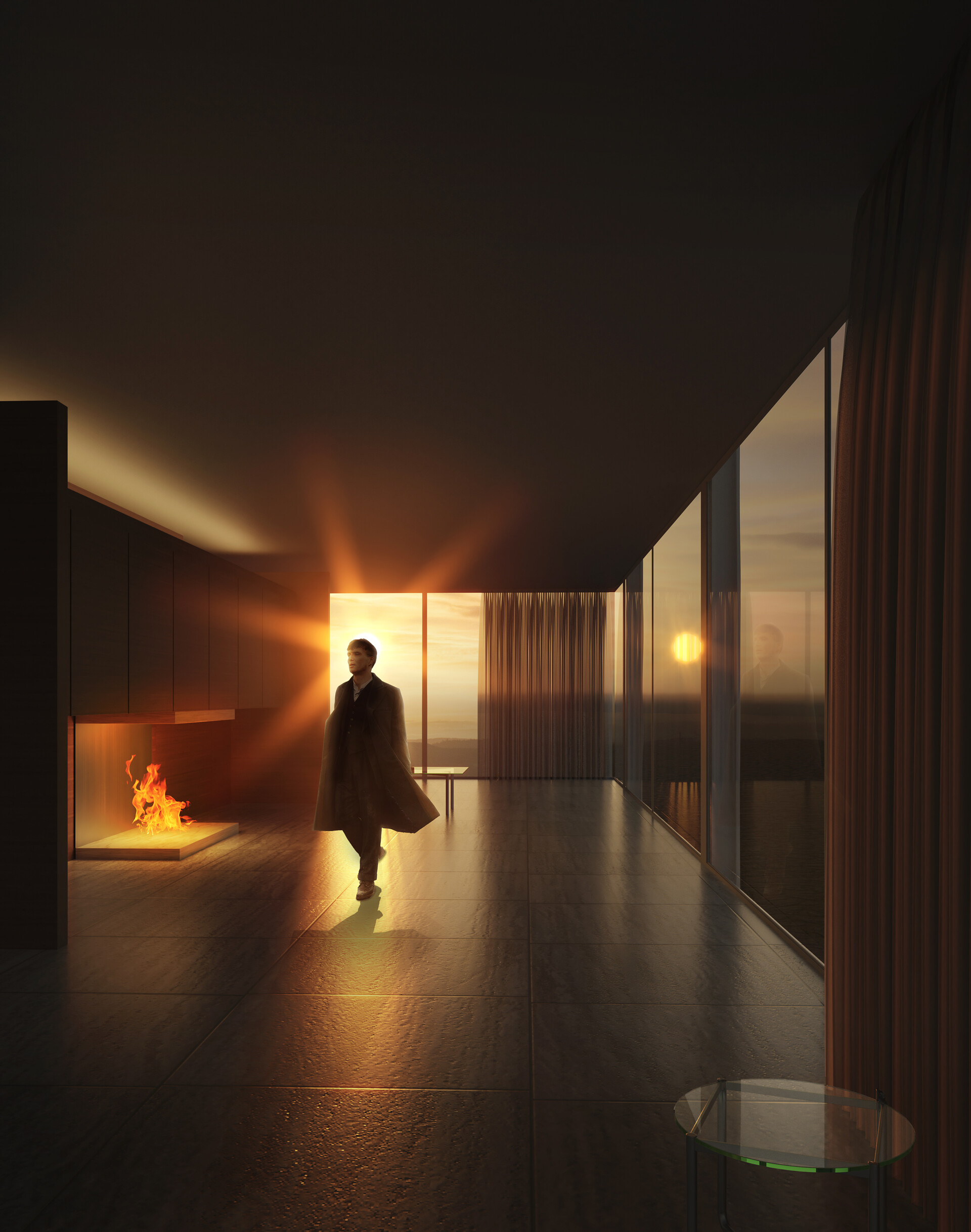 ArtStation - Farnsworth House Rendering.